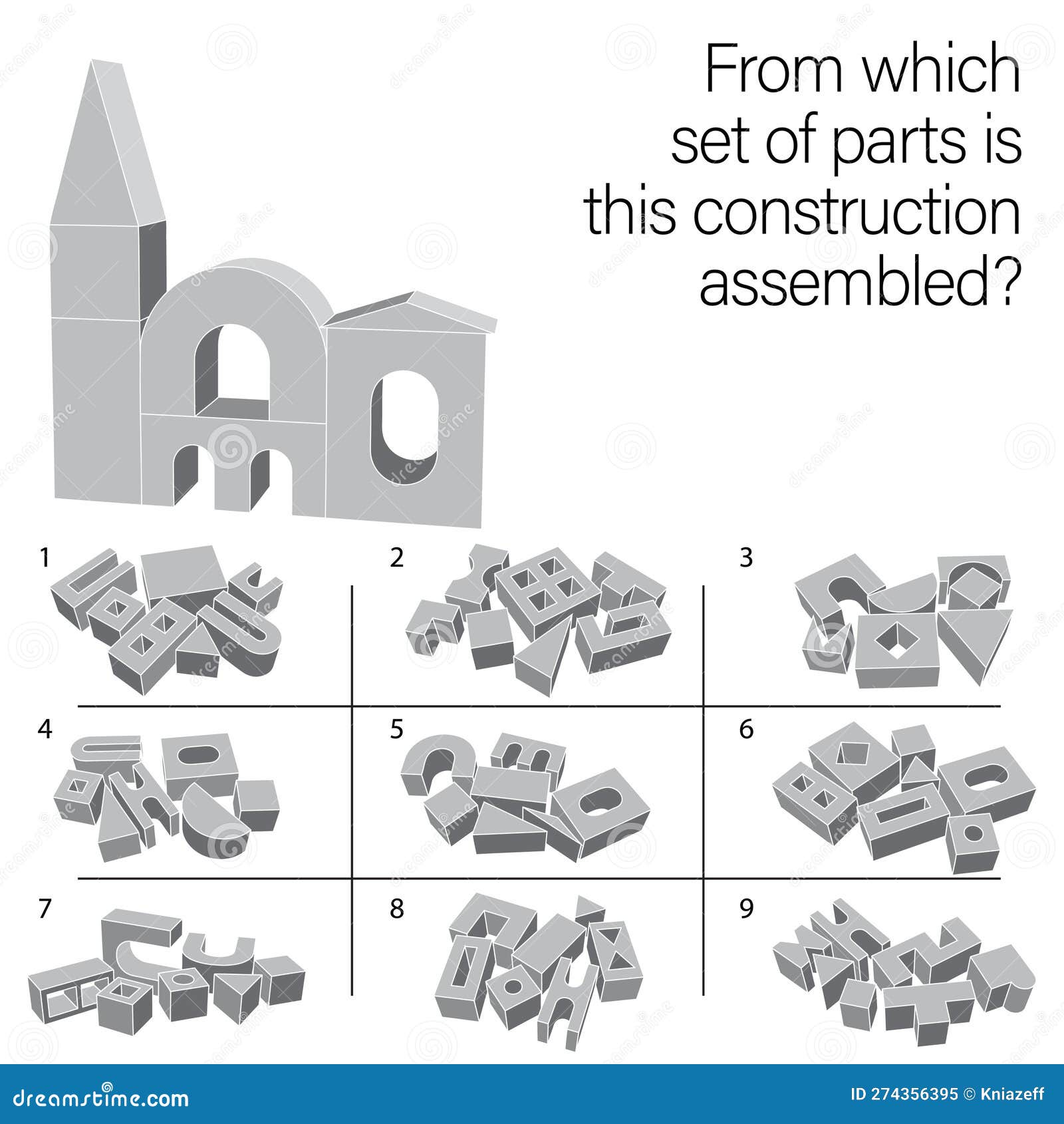 Find The Odd One Out. Construction Site Logical Activity For Kids ...