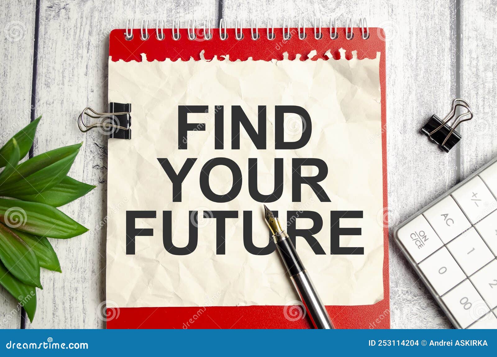 Find Your Future Words on White Notepad and Pen Stock Photo - Image of ...