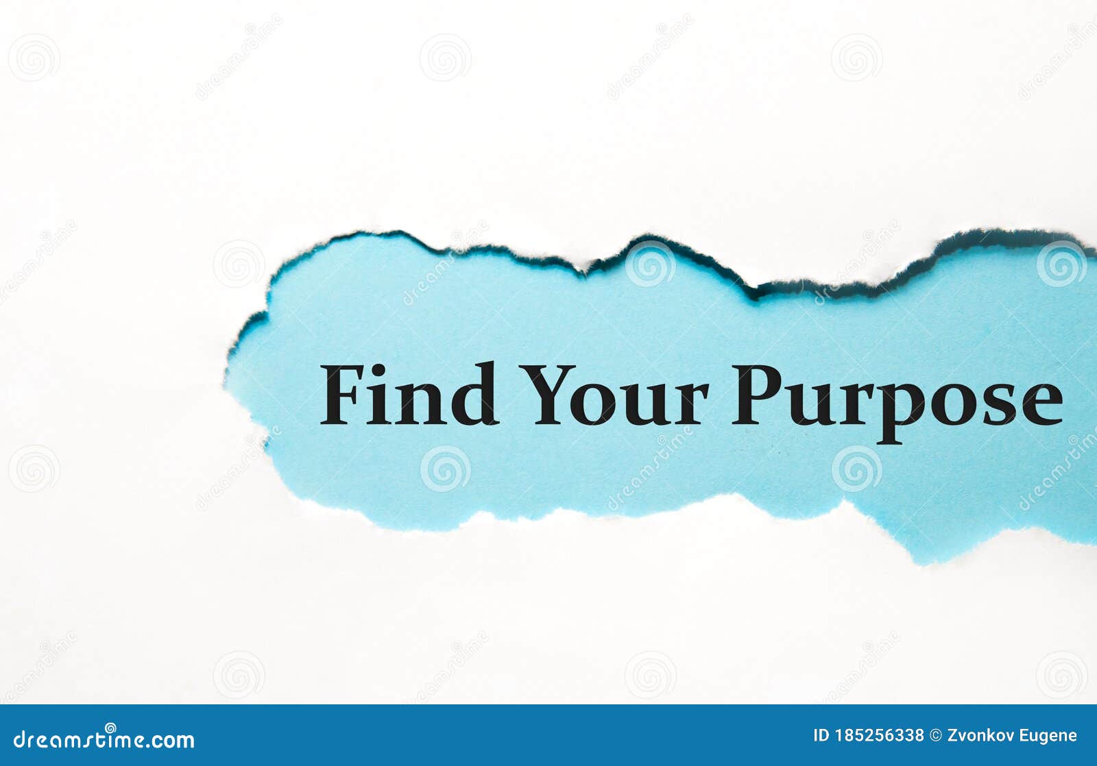 Find Your Purpose Appearing Behind Torn Brown Paper Stock Photo - Image ...