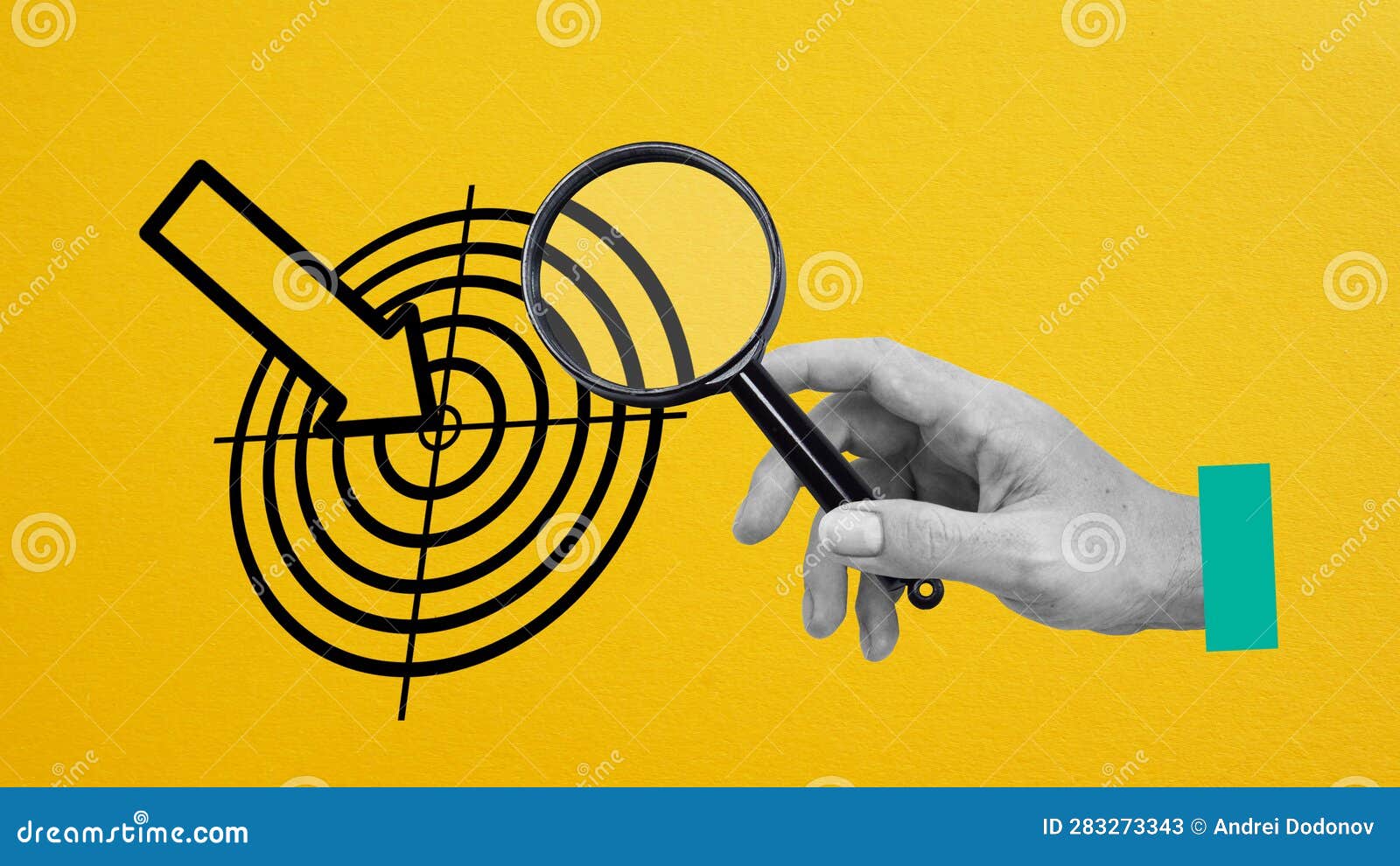 Find Your Purpose is Shown Using the Target Under a Magnifying Glass ...