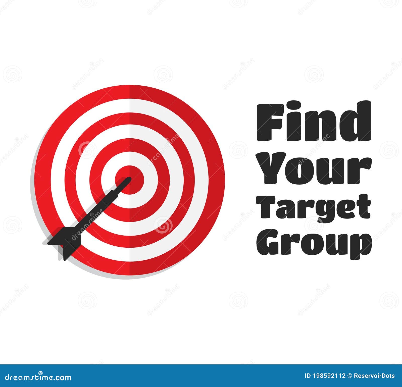Find Your Target Group Aim Icon Stock Vector - Illustration of people ...