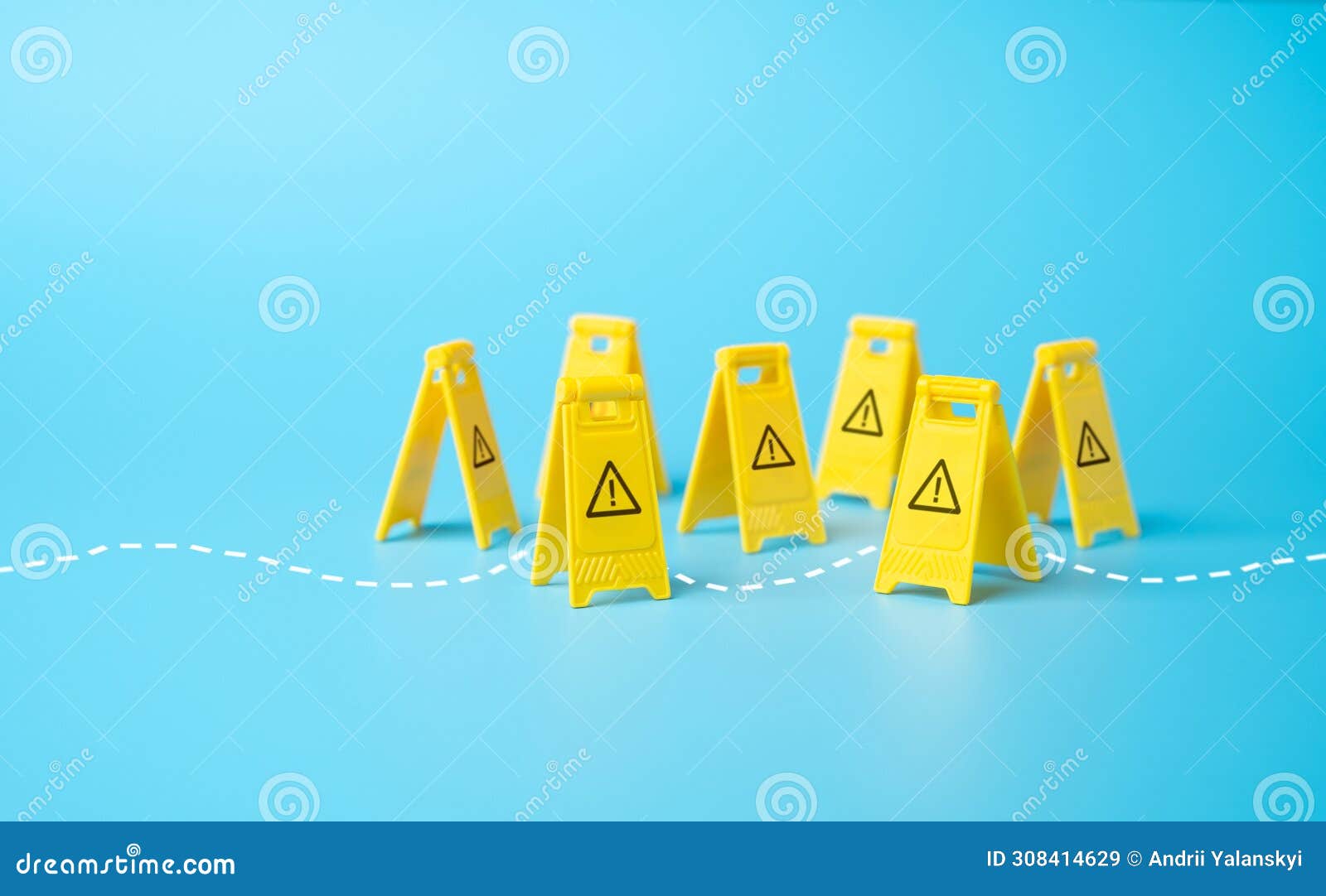 Find Your Way through Dangers and Risks. Stock Image - Image of goals ...
