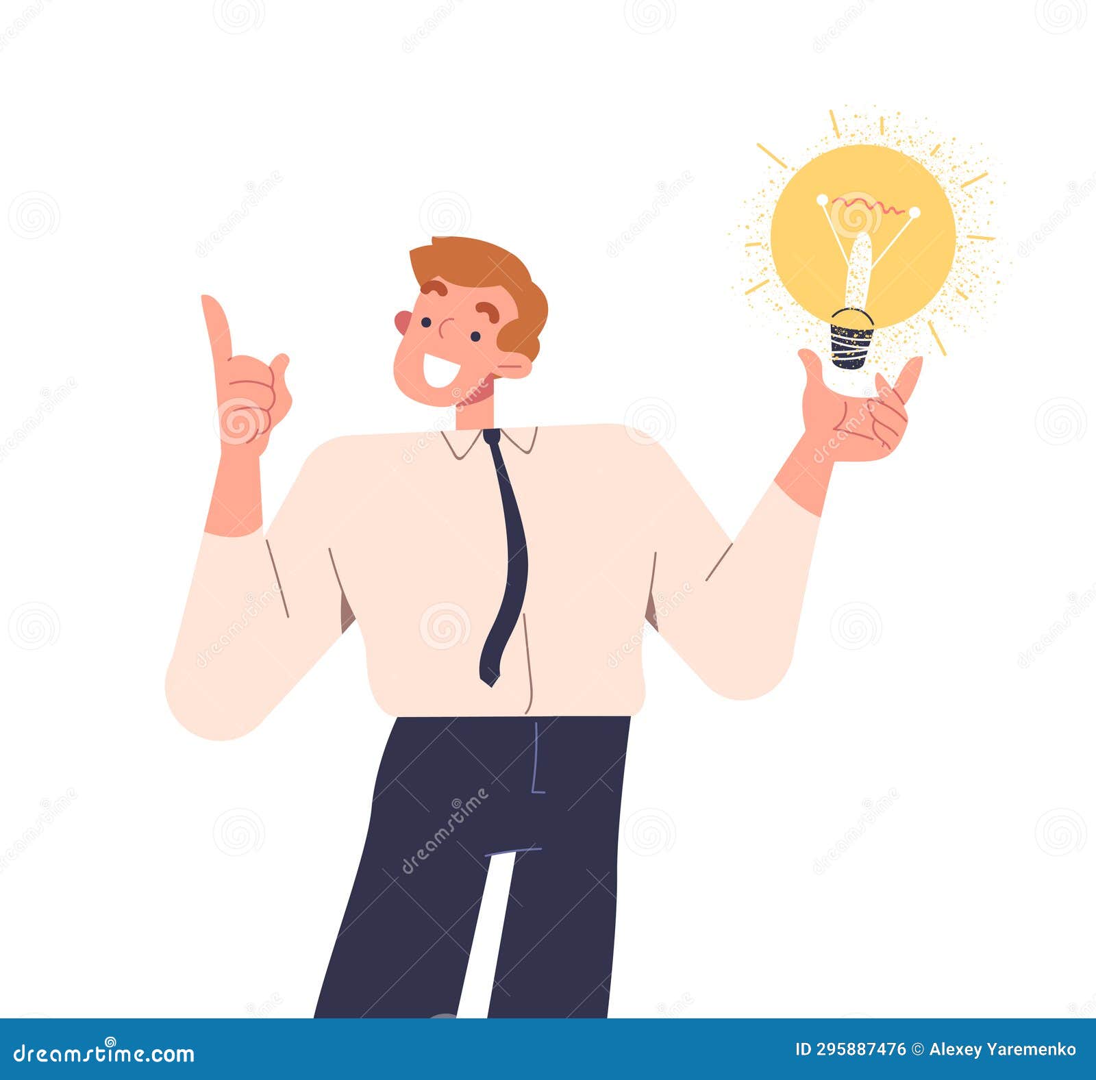 Finding Brilliant Idea Vector Concept Stock Illustration - Illustration of imagination ...