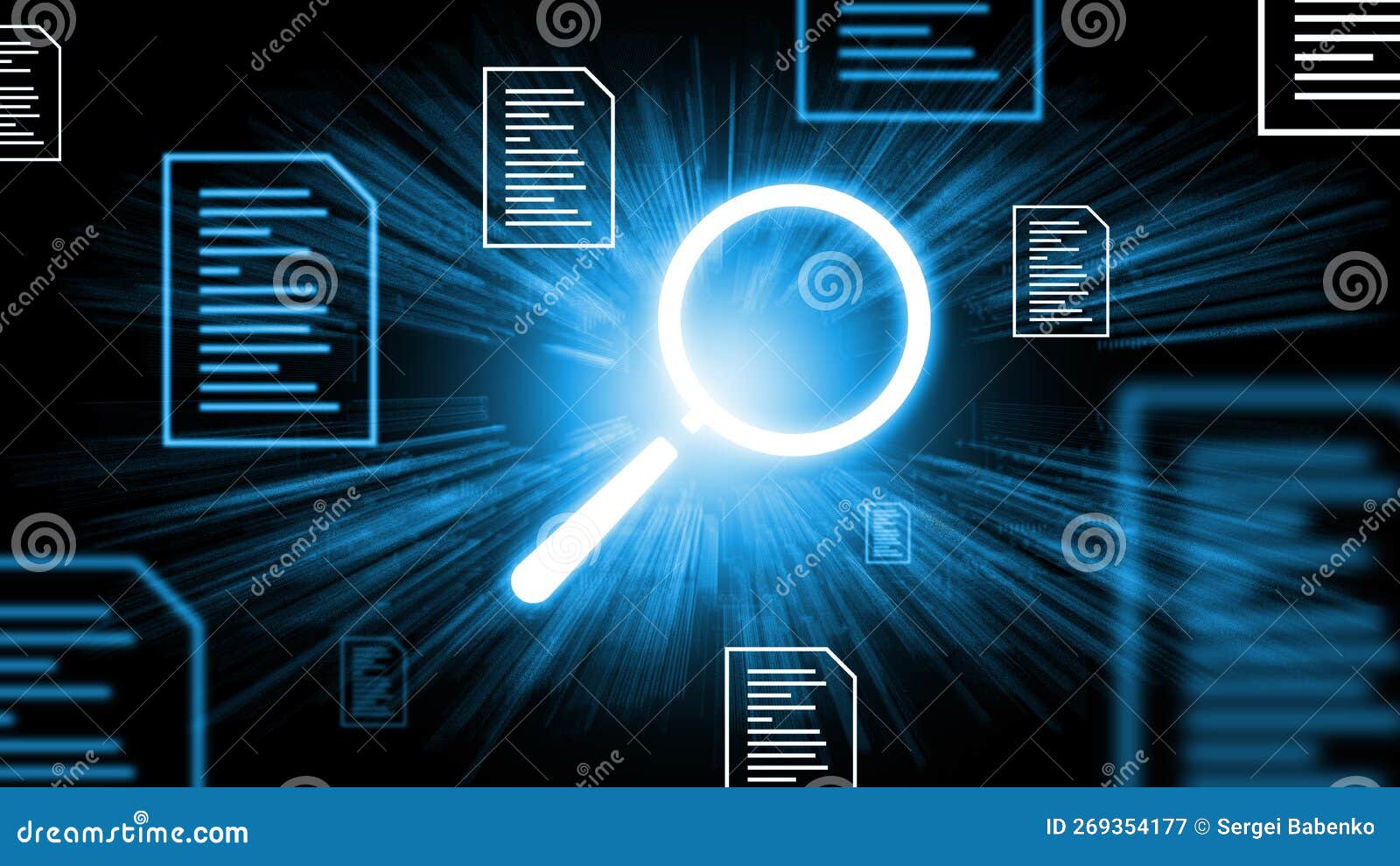 Finding and Checking Documents. Abstract Hologram Graphics with ...