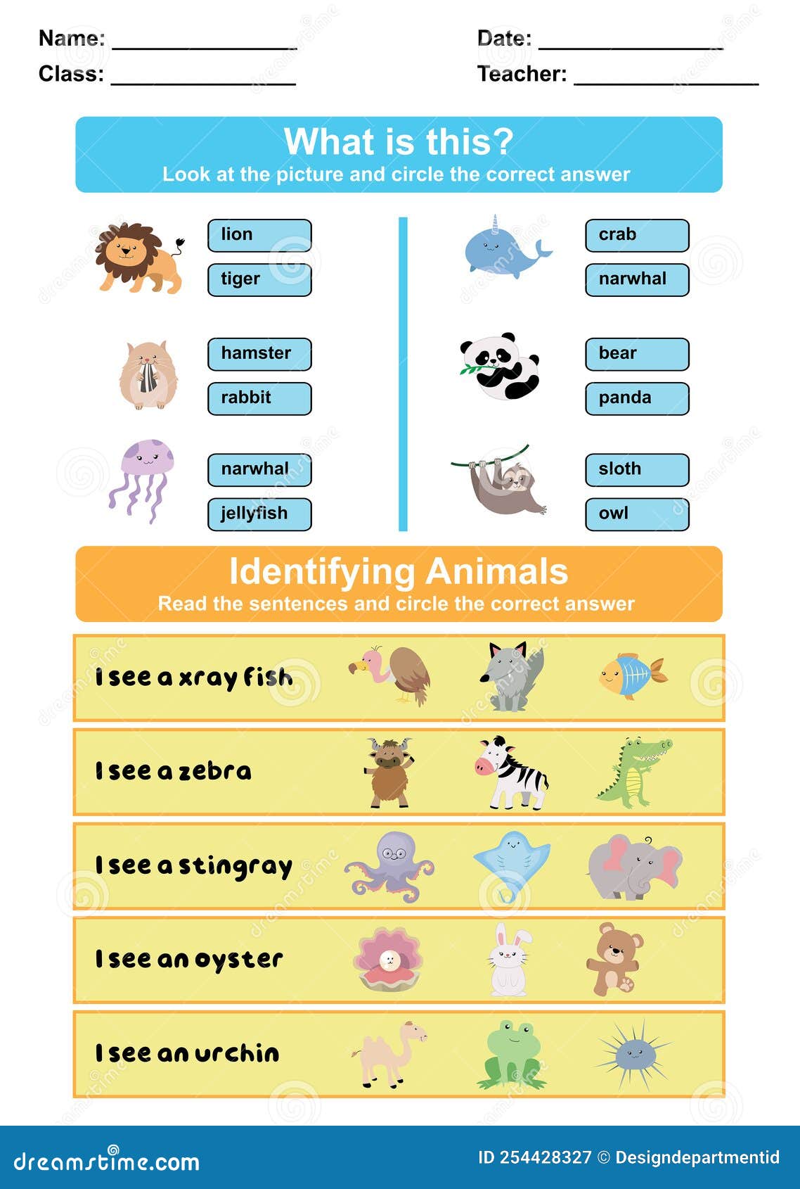 Finding and Circle the Correct Answer. Activity Sheet for Preschool ...