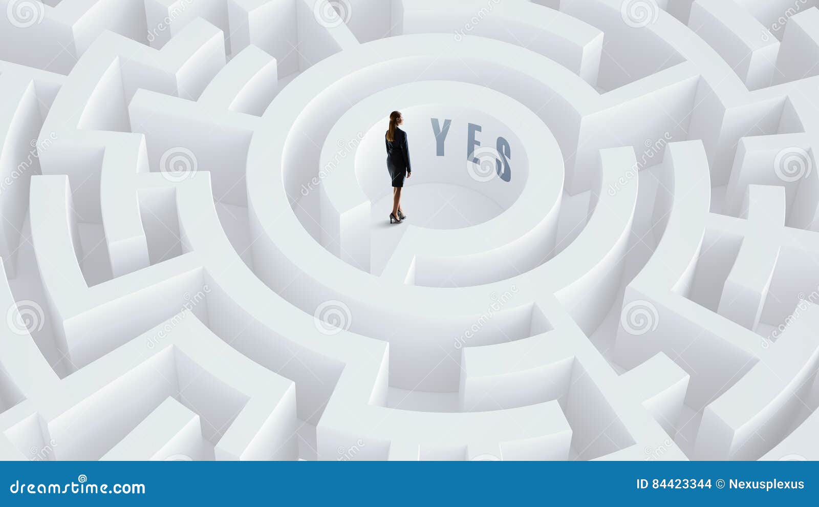 Finding Effective Solution . Mixed Media Stock Illustration ...