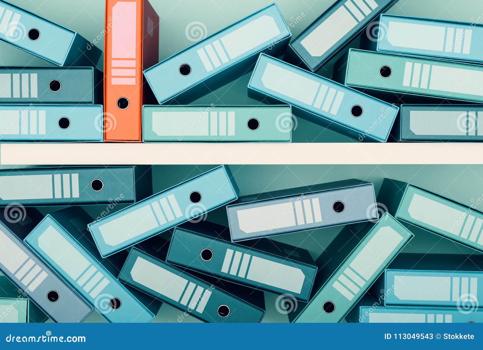 Finding a Folder in a Messy Archive Stock Image - Image of selected ...