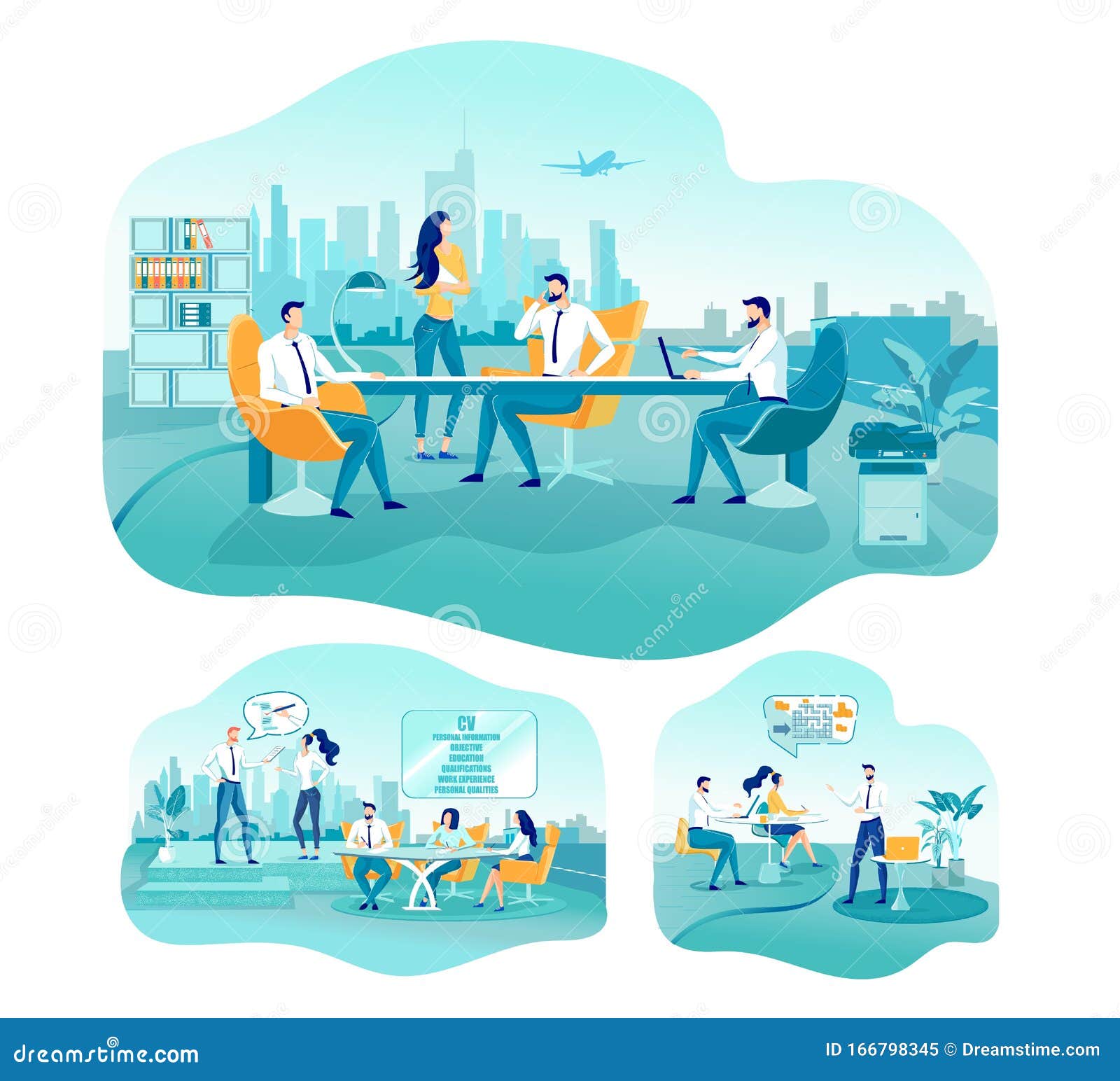 Finding Good Business Solutions To Pressing Tasks Stock Vector ...