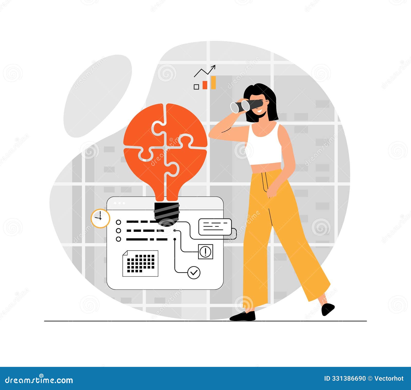 Finding Ideas. Brainstorming Process. Find Solution, Business Ideas ...