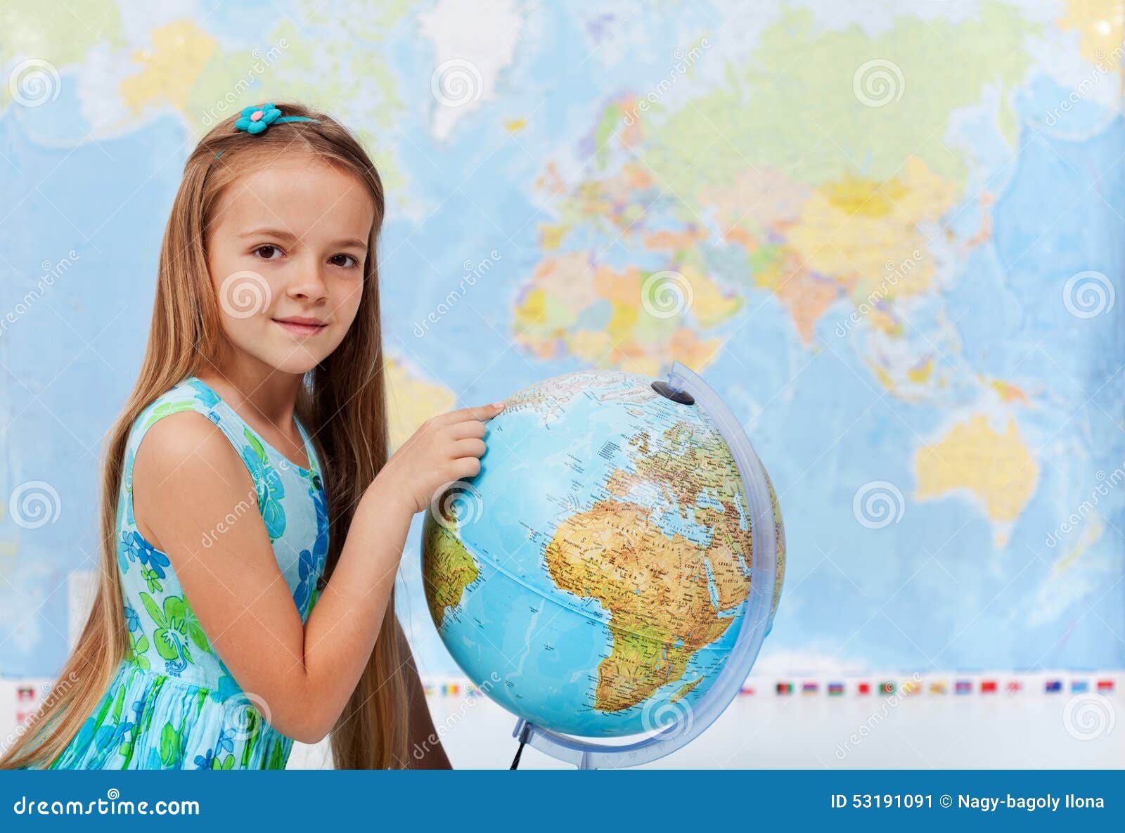 Finding an Interesting Spot on the Globe Stock Image - Image of globe ...