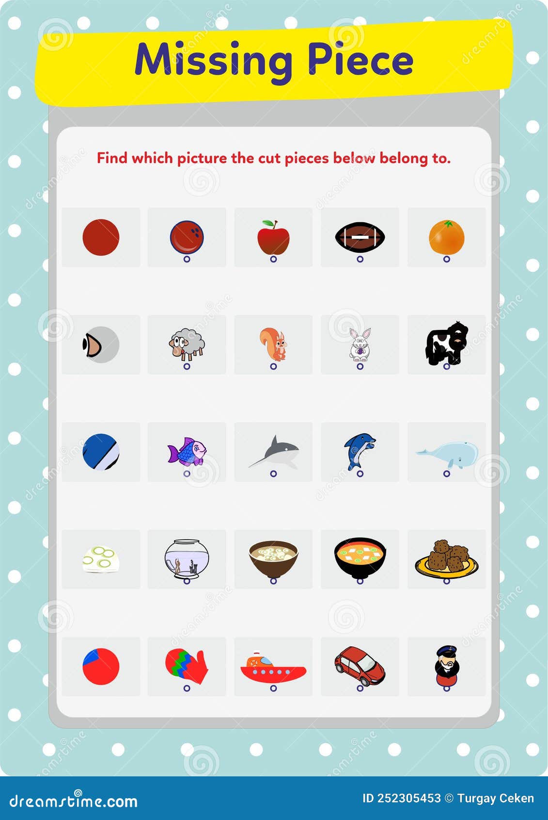 Finding the Missing Piece in the Picture Stock Illustration ...