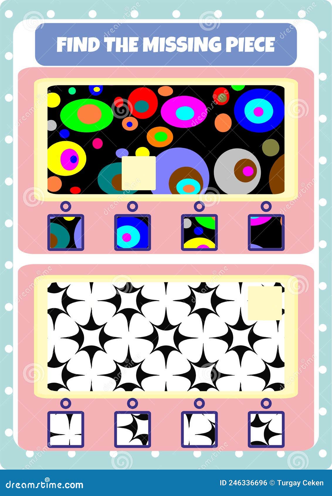 Find in the Pictures Missing Piece Stock Vector - Illustration of mind ...