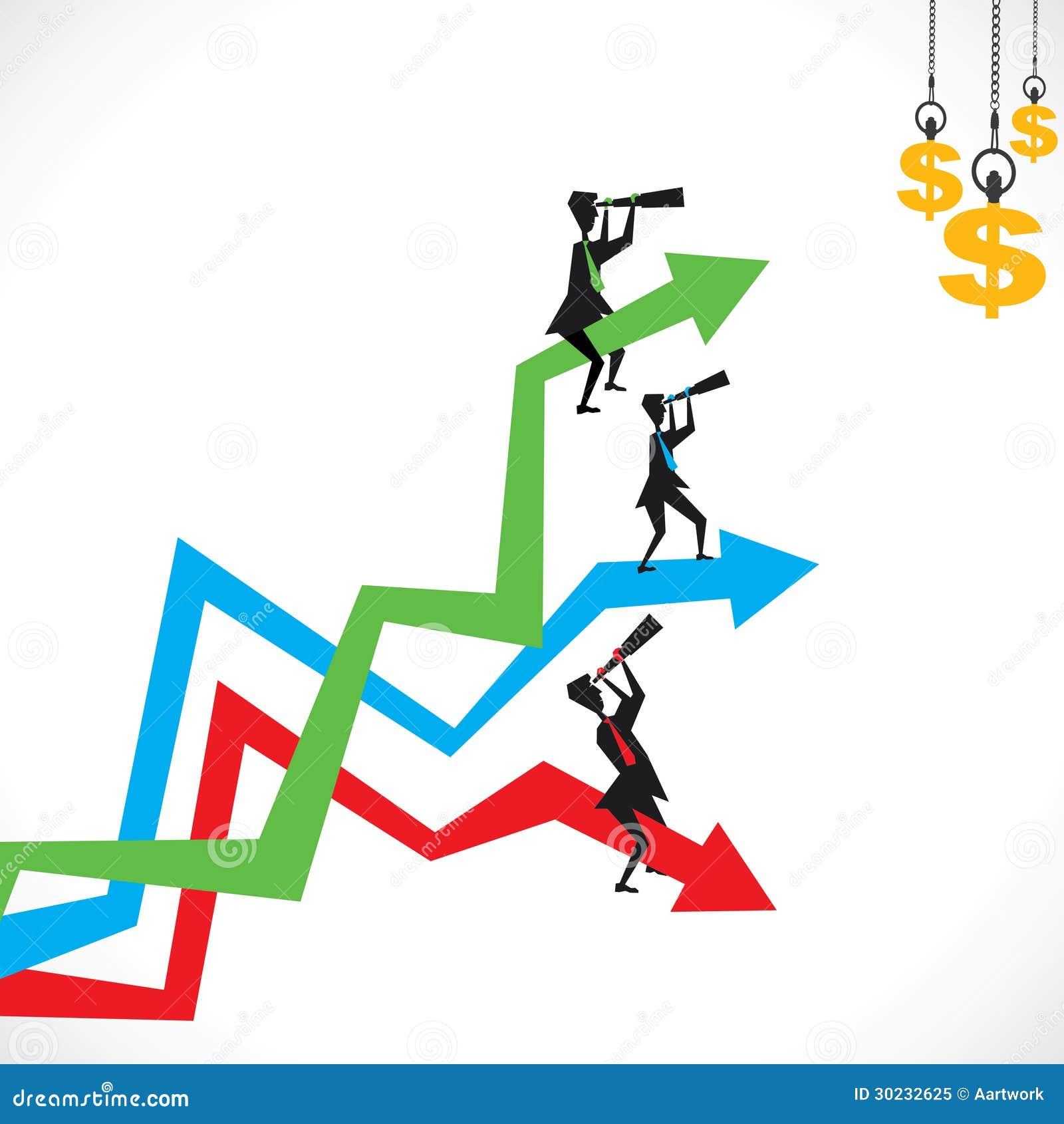 Finding money concept stock vector. Illustration of imagination - 30232625