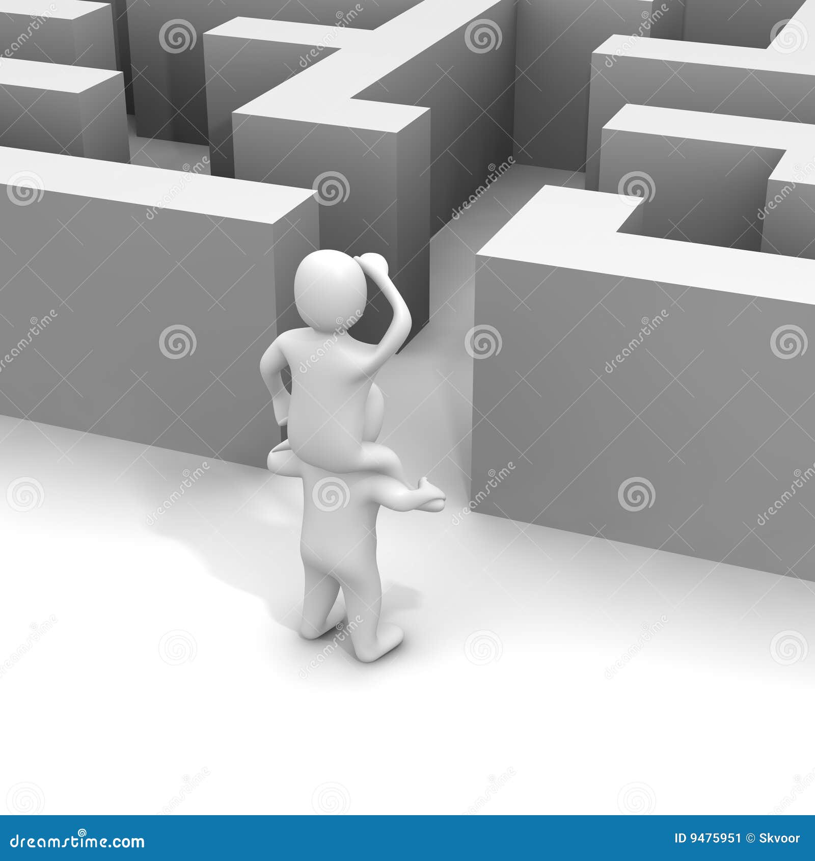 Finding Way Labyrinth Concept Vector Structure | CartoonDealer.com ...