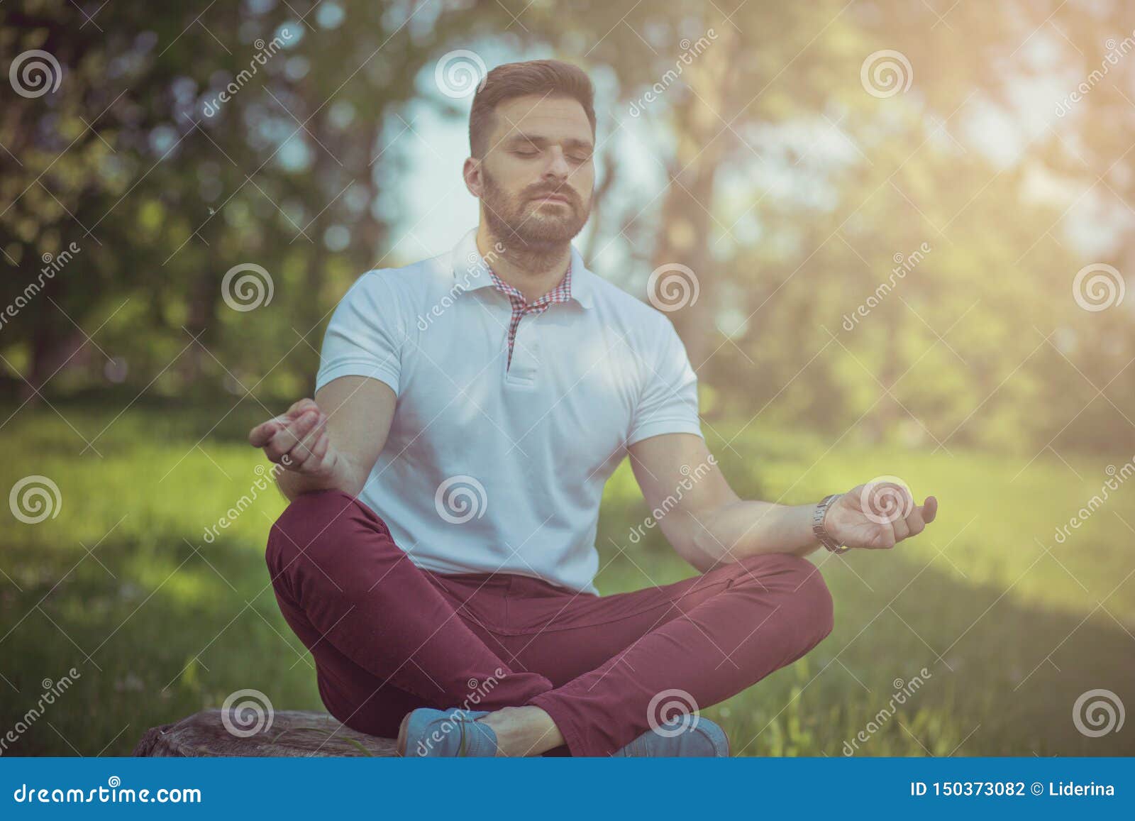 Finding peace stock photo. Image of businesswear, life - 150373082