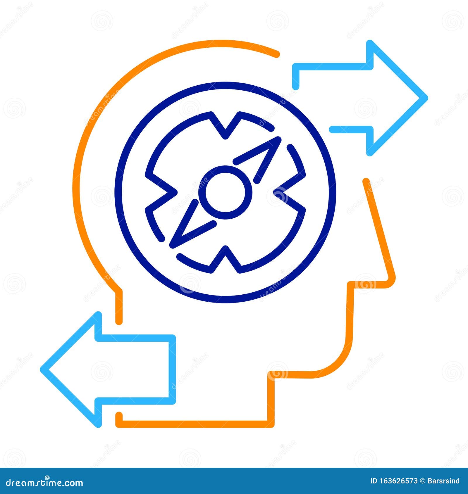 Finding Problem Solution Thin Line Vector Icon Stock Illustration ...