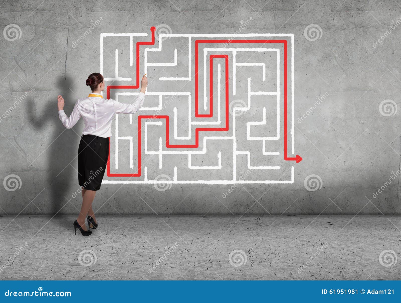 Finding solution stock image. Image of difficult, exit - 61951981