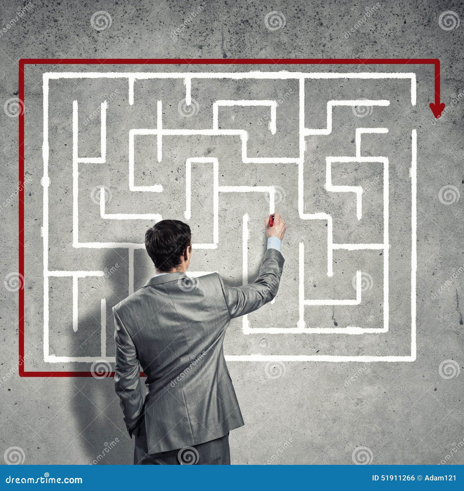 Finding solution stock photo. Image of businessman, goals - 51911266