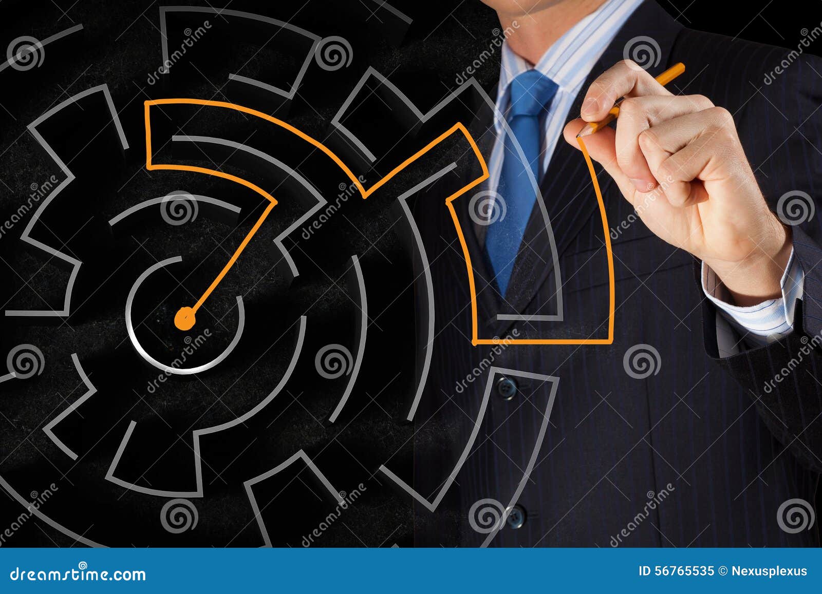 Finding solution stock image. Image of achievement, route - 56765535