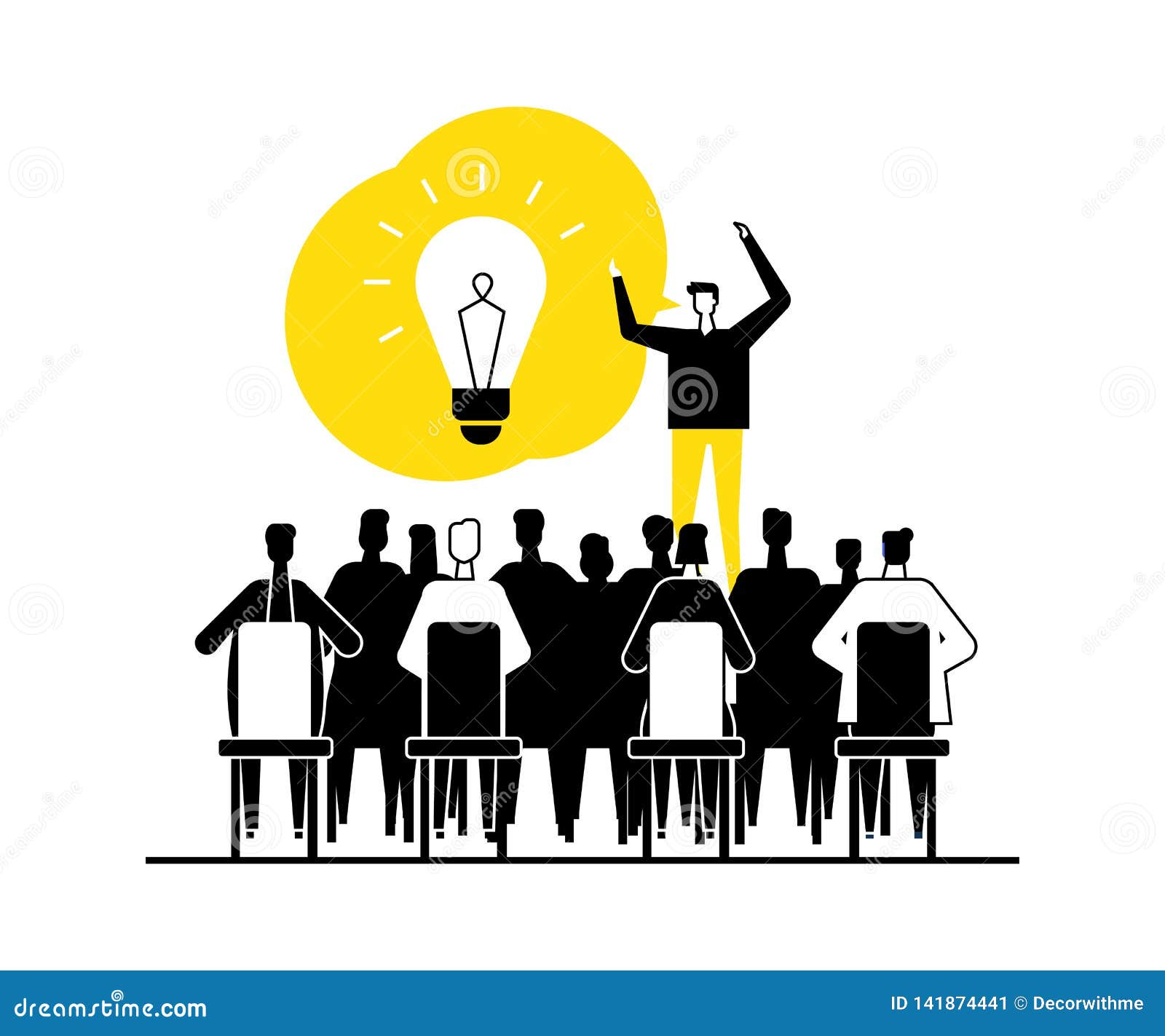 Finding a Solution - Flat Design Style Vector Illustration Stock Vector ...