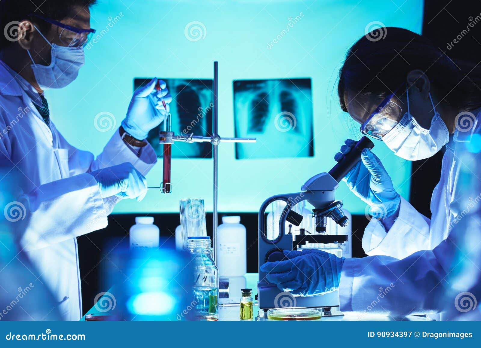 Finding solution stock image. Image of people, tube, examining - 90934397