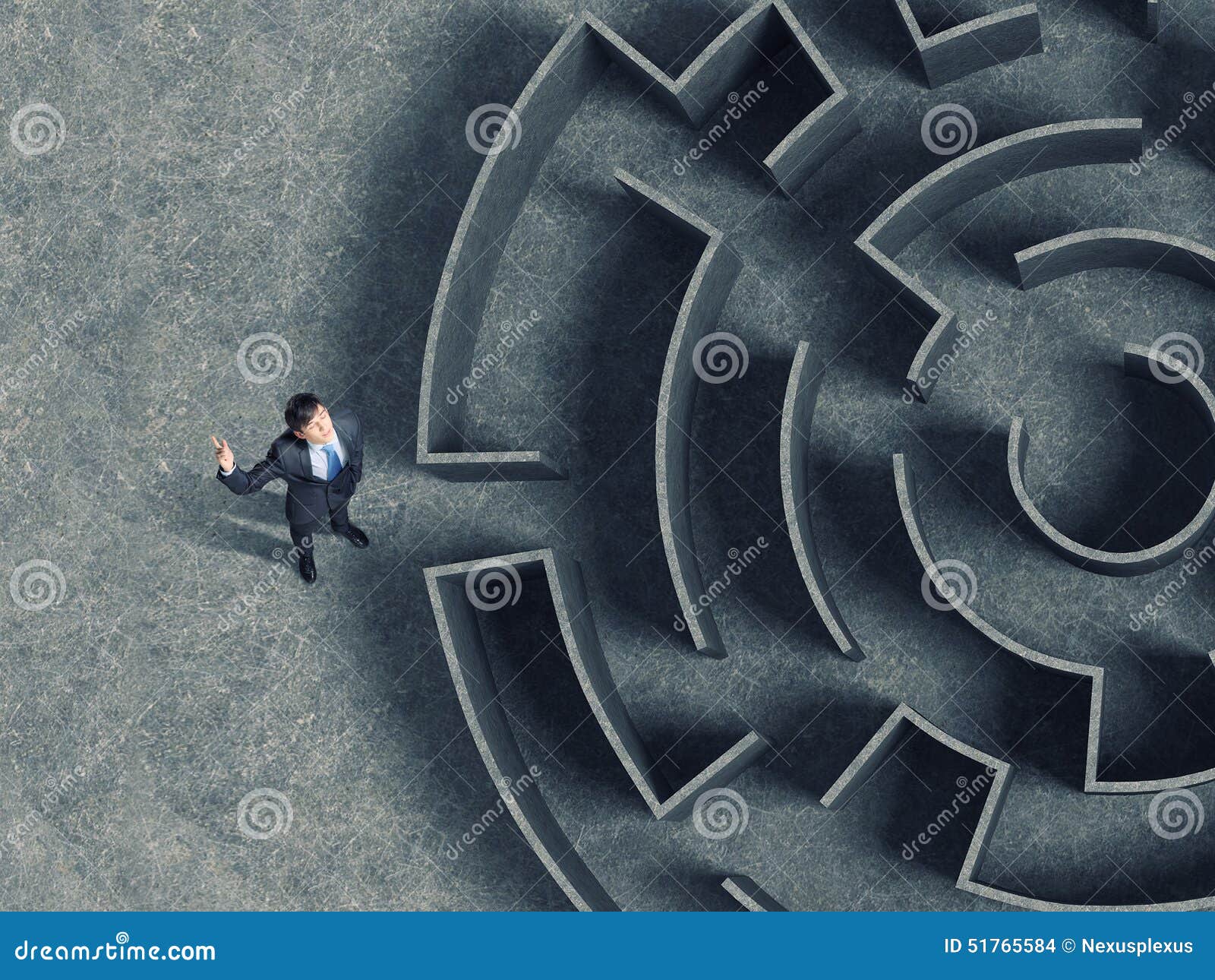 Finding the solution stock illustration. Illustration of difficulty ...