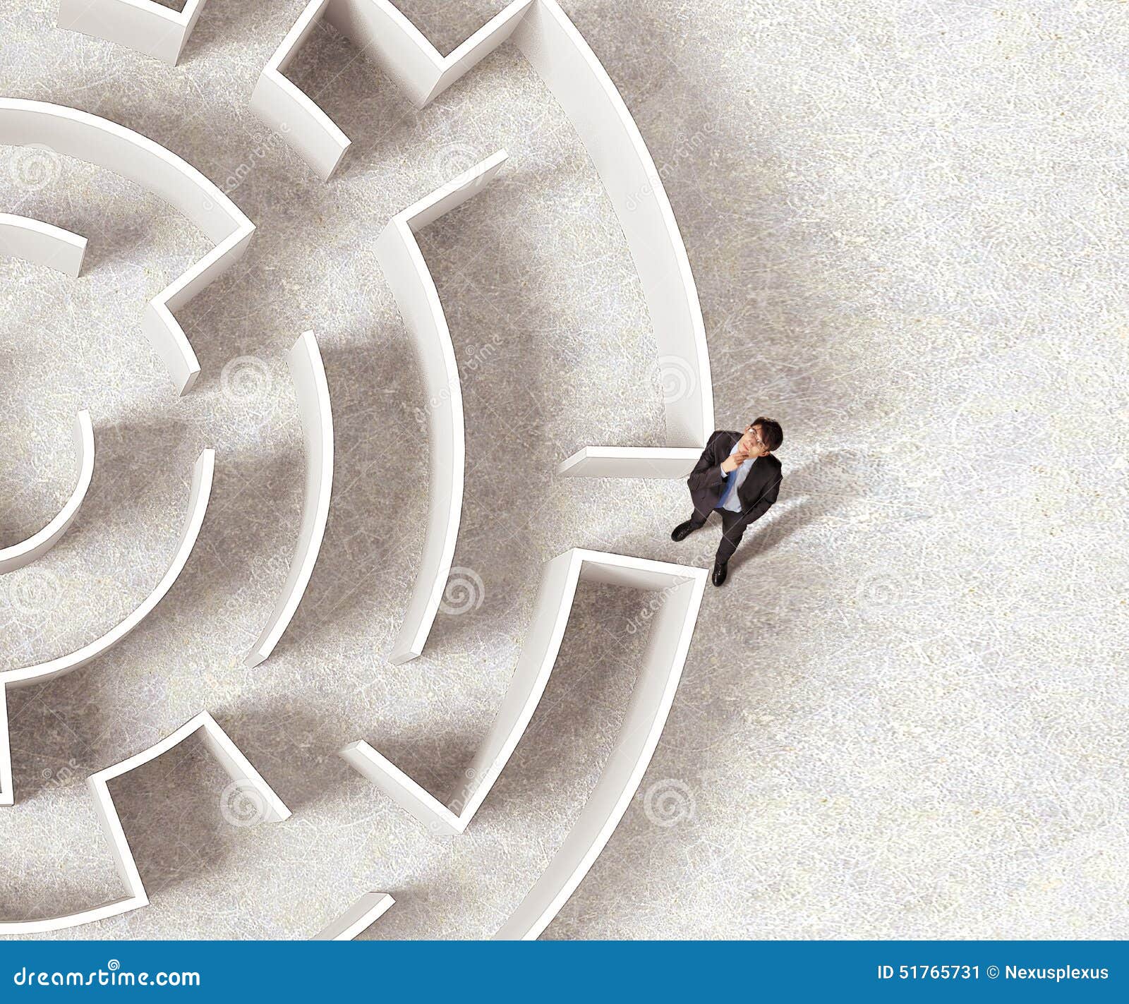 Finding the solution stock illustration. Illustration of confused ...