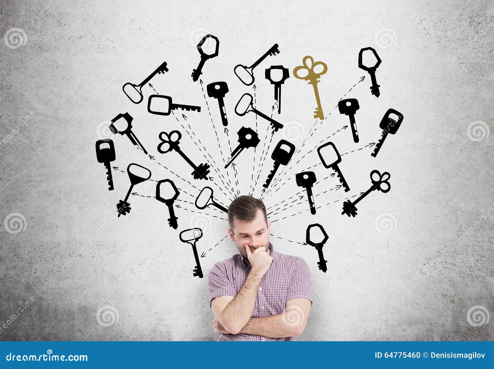 Finding a solution stock photo. Image of inspiration - 64775460