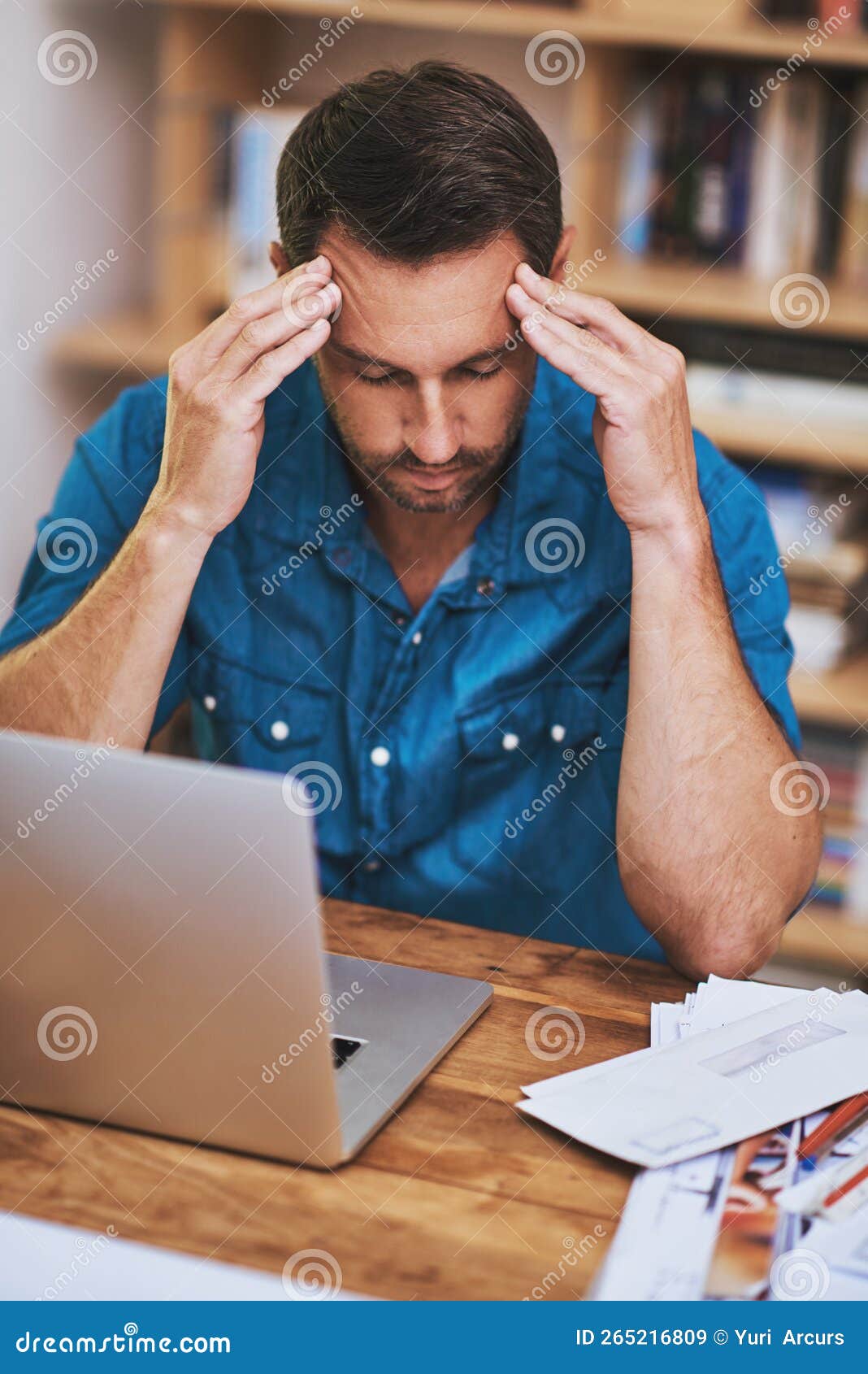 Finding Solutions Hard To Come by. a Businessman Looking Stressed while ...