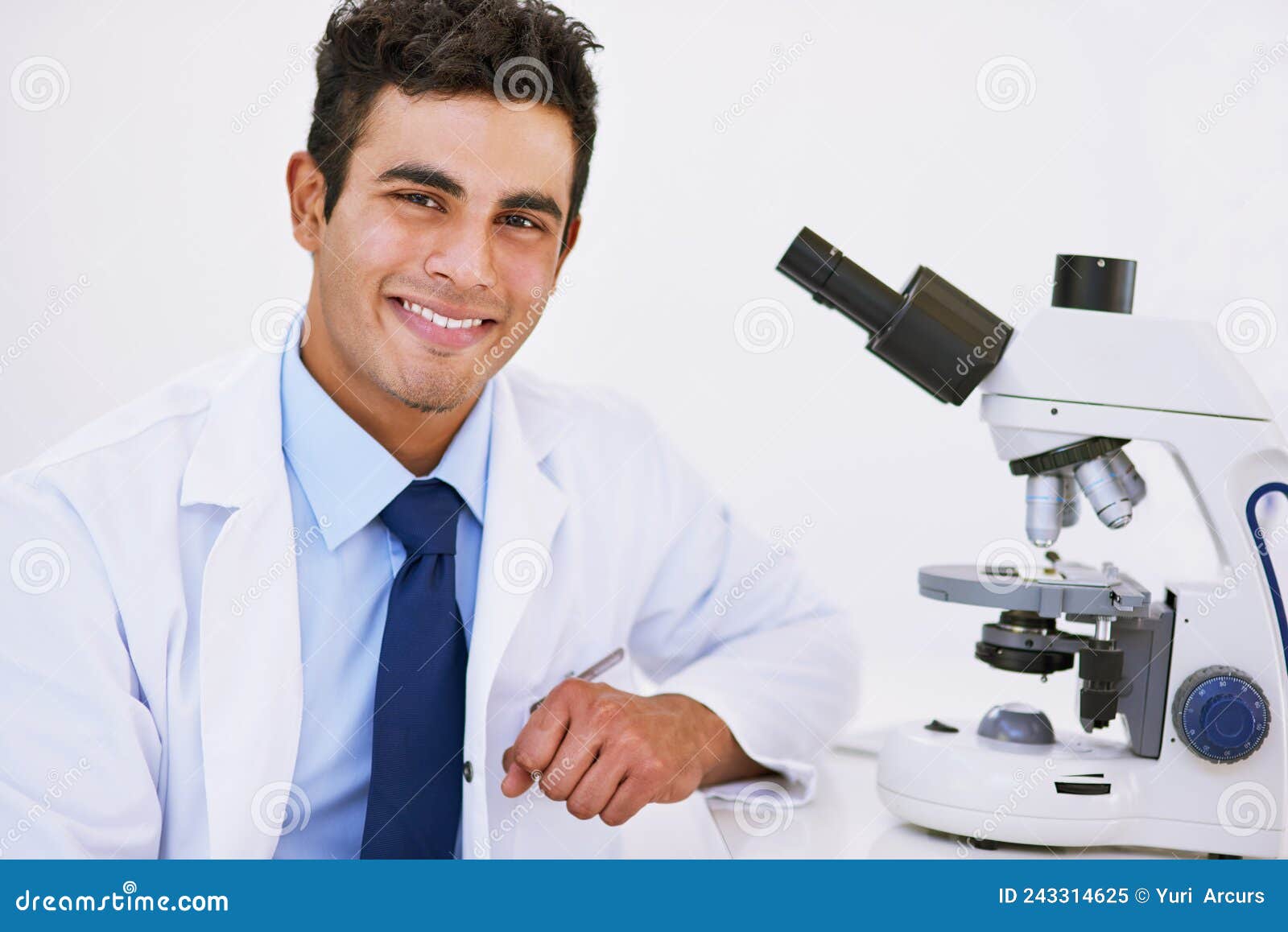 Finding Solutions in the Small Things. Portrait of a Smiling Lab ...