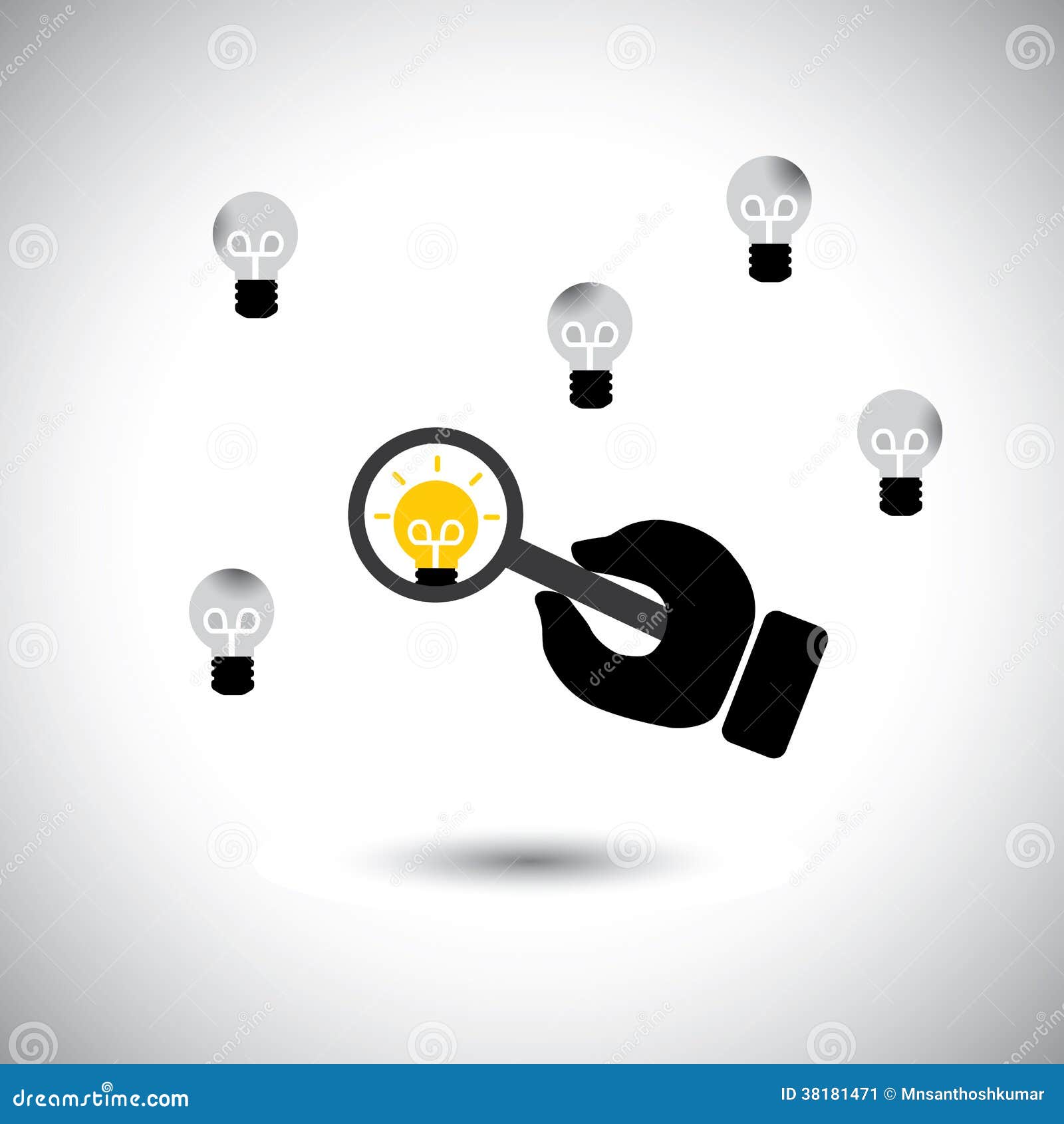 Finding Talented Employees with Best Ideas - Concept Vector Stock ...