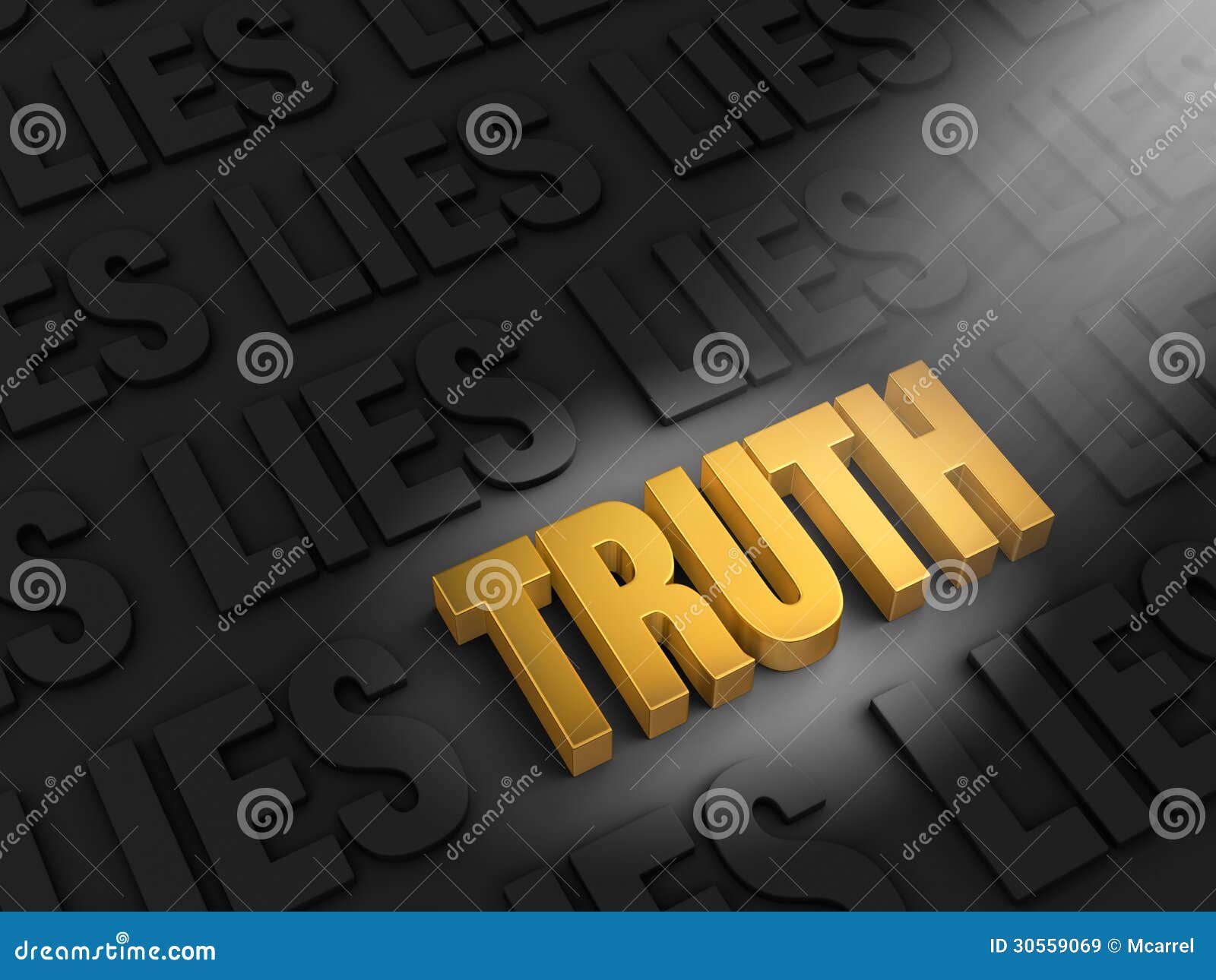 Finding Truth among Lies stock illustration. Illustration of fact ...