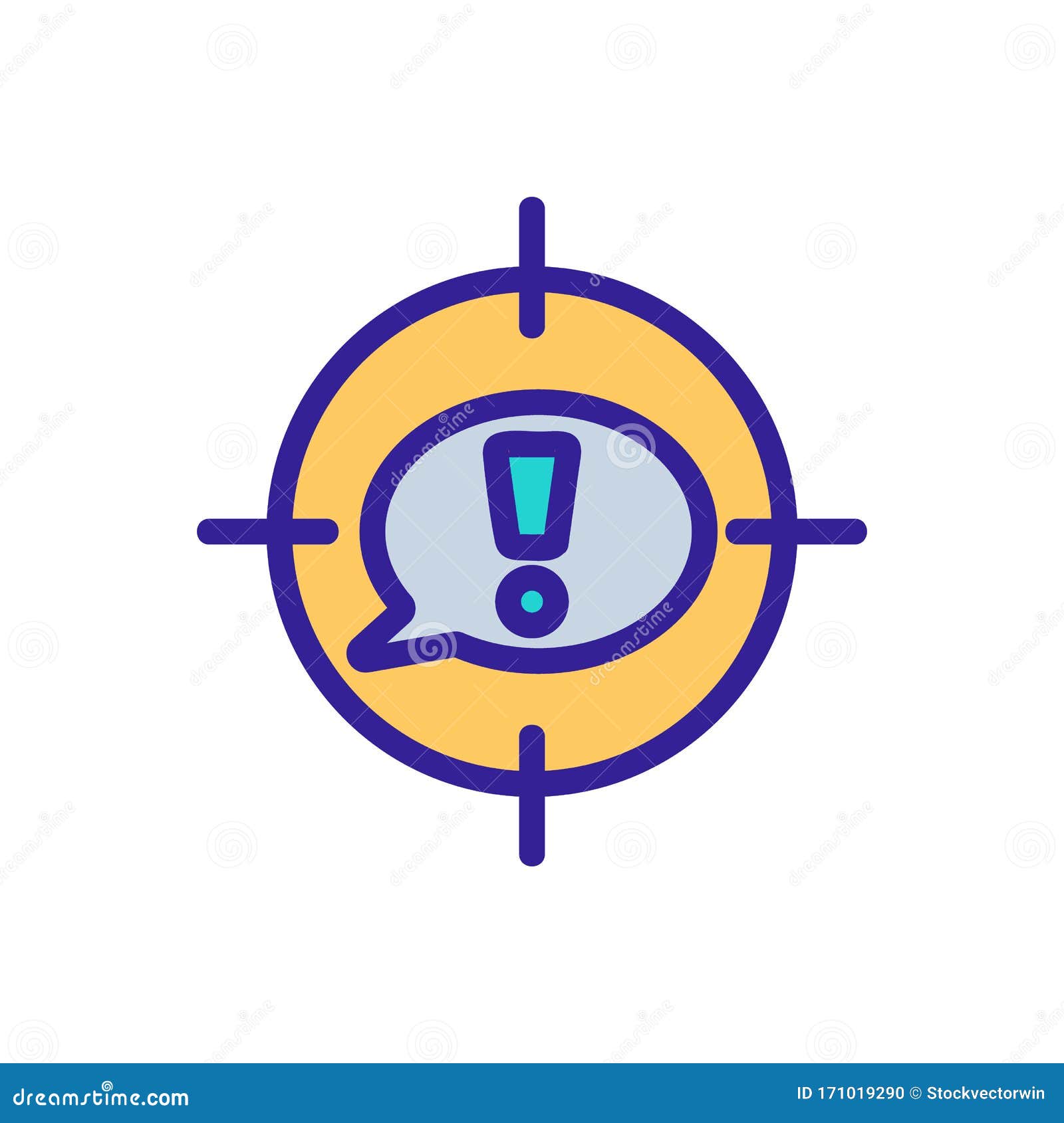 Finding a Vector Icon Solution. Isolated Contour Symbol Illustration ...