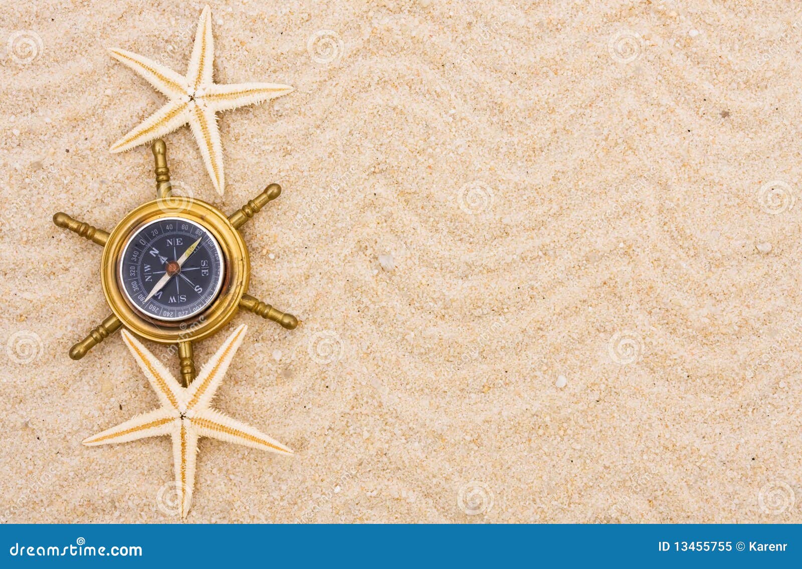 Travel Destination Italy, Map With Compass Royalty-Free Stock Image ...