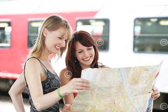 Finding your way stock photo. Image of baggage, happy - 1129470