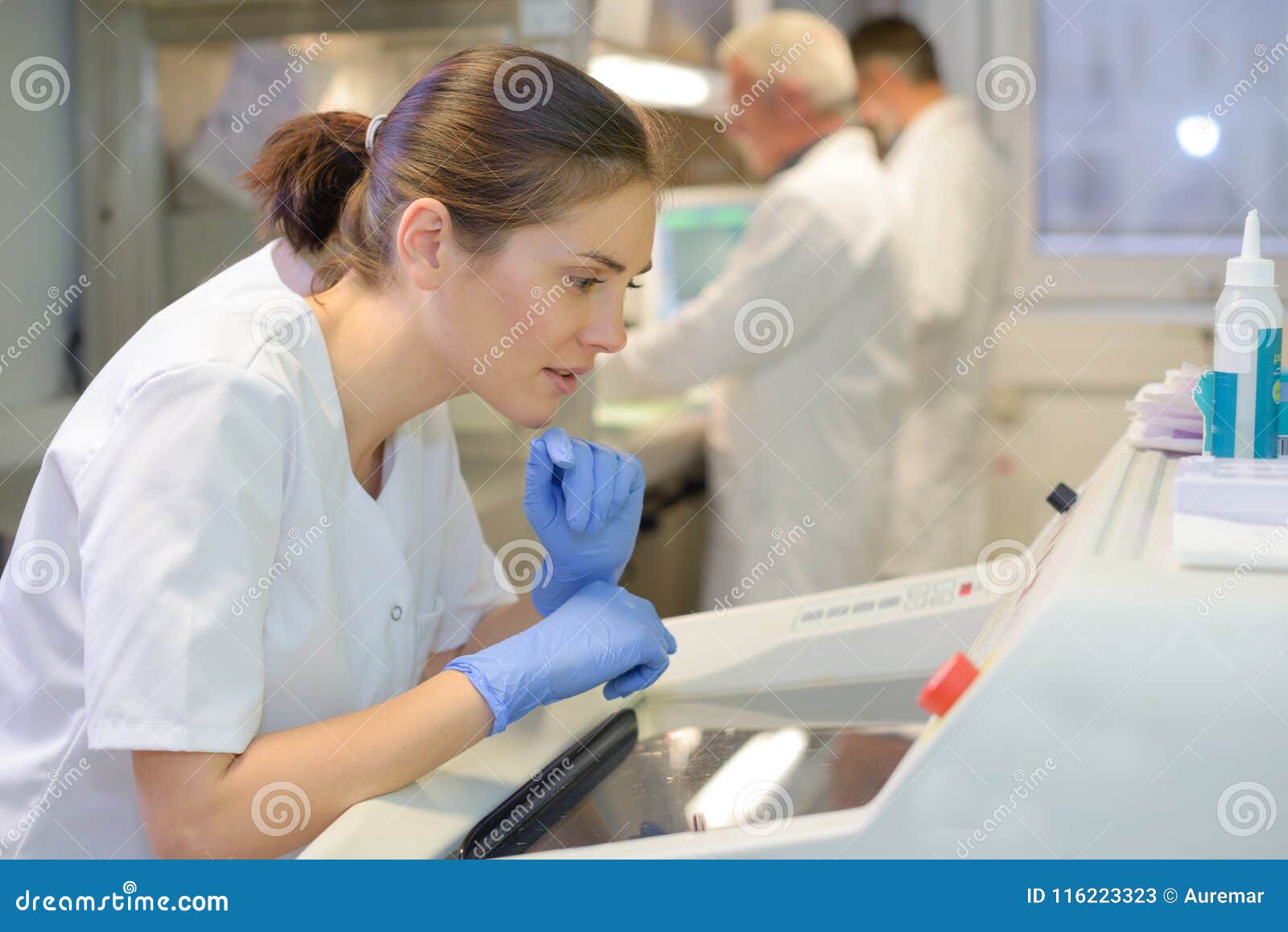 Findings in the lab stock image. Image of sample, gloves - 116223323