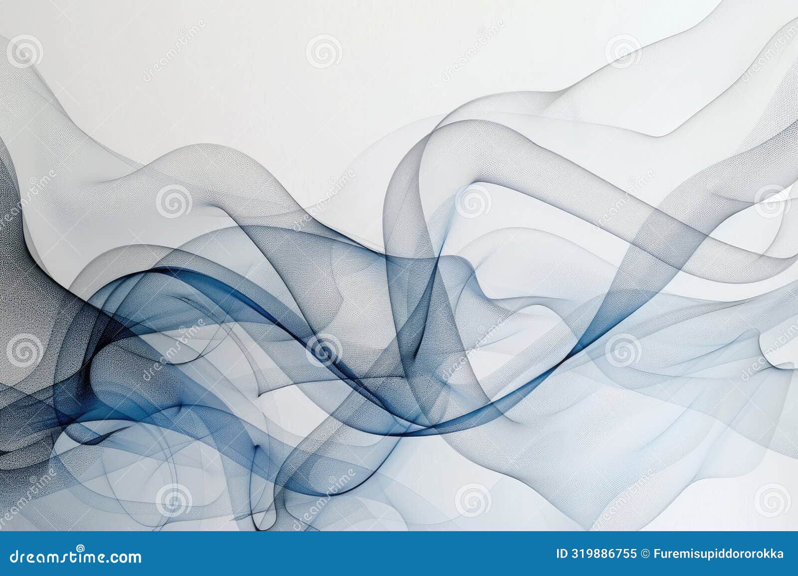 Fine, Abstract Lines in Light Gray and Blue, Representing Pathways and ...