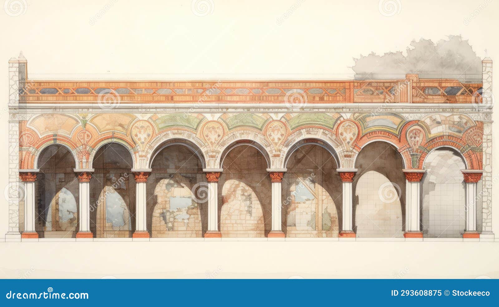 Diagrammatic Architectural Plan. Generate Ai Stock Image ...