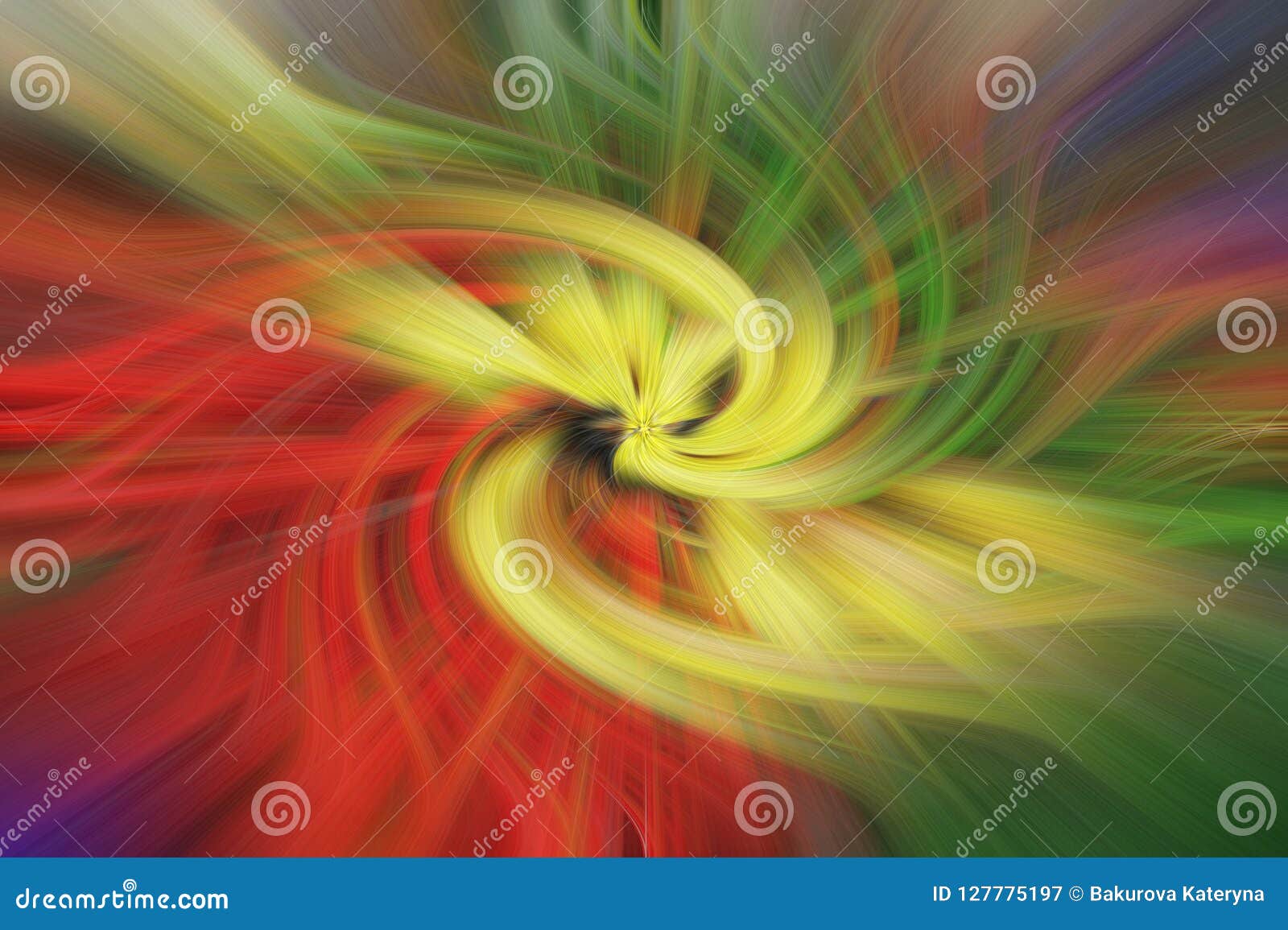 Fine Art Abstract Background. Multi Colored Swirl Stock Illustration ...