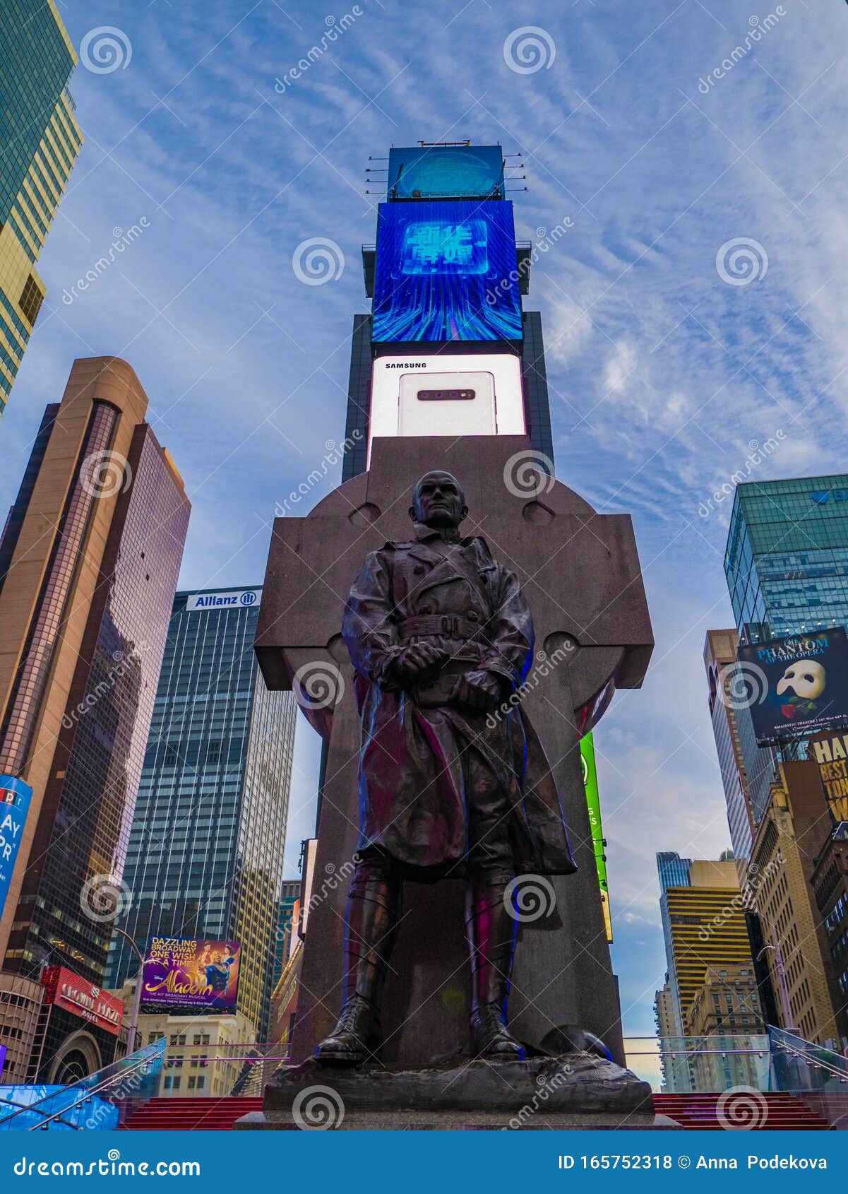 Fine Art America Father Duffy Monument Statue Times Square New York