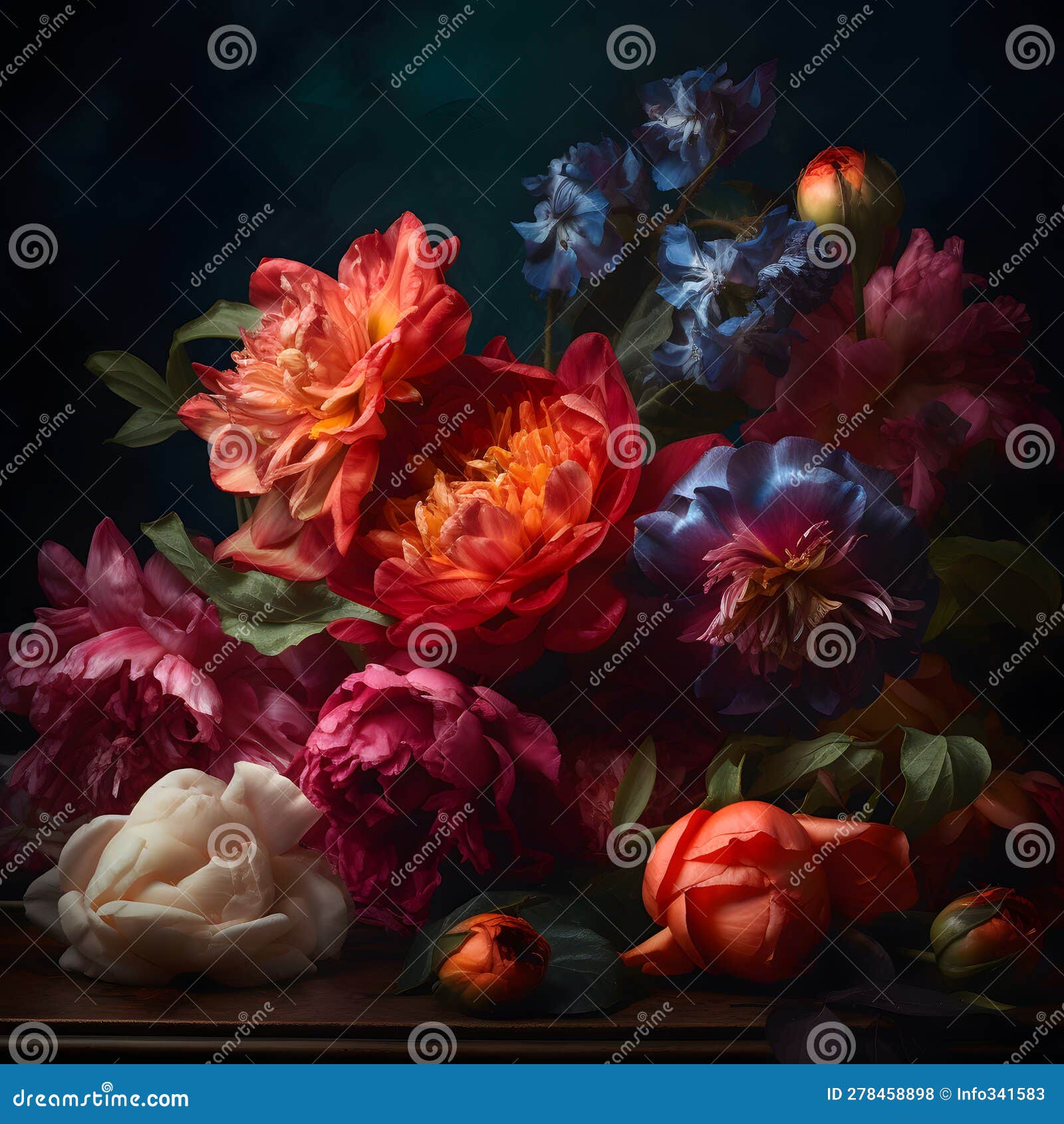 Fine Art Floral Colors Composition Aesthetics Hyper-reali Two ...