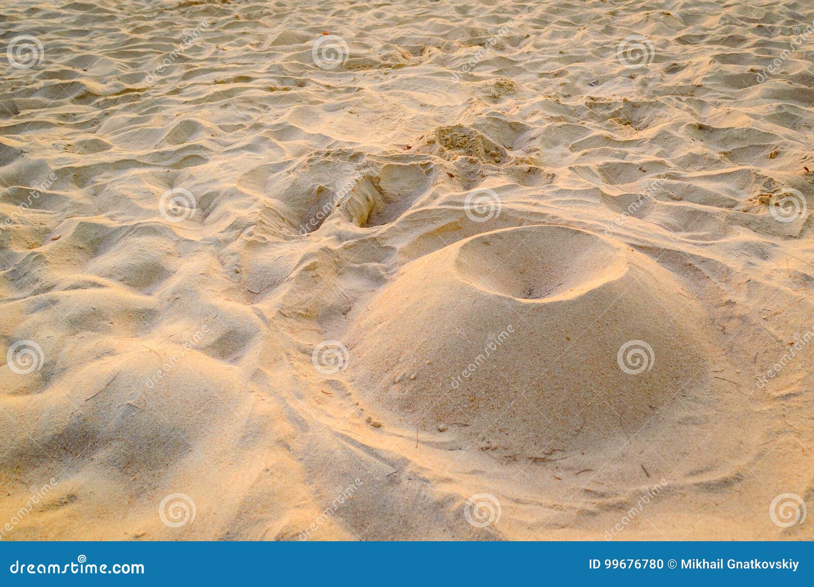 Fine Beach Sand Structure in the Summer Sun Stock Photo - Image of ...