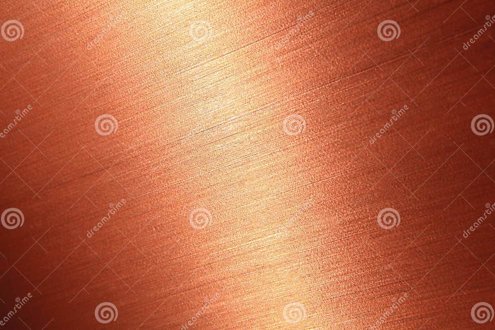 Fine Brushed Copper Texture Stock Photo - Image of detailed, pattern ...