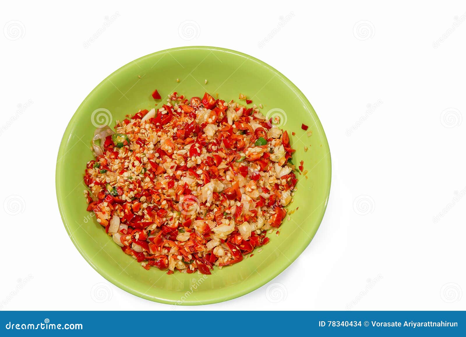 Fine Chopped Red Pepper in White Background Stock Photo - Image of ...