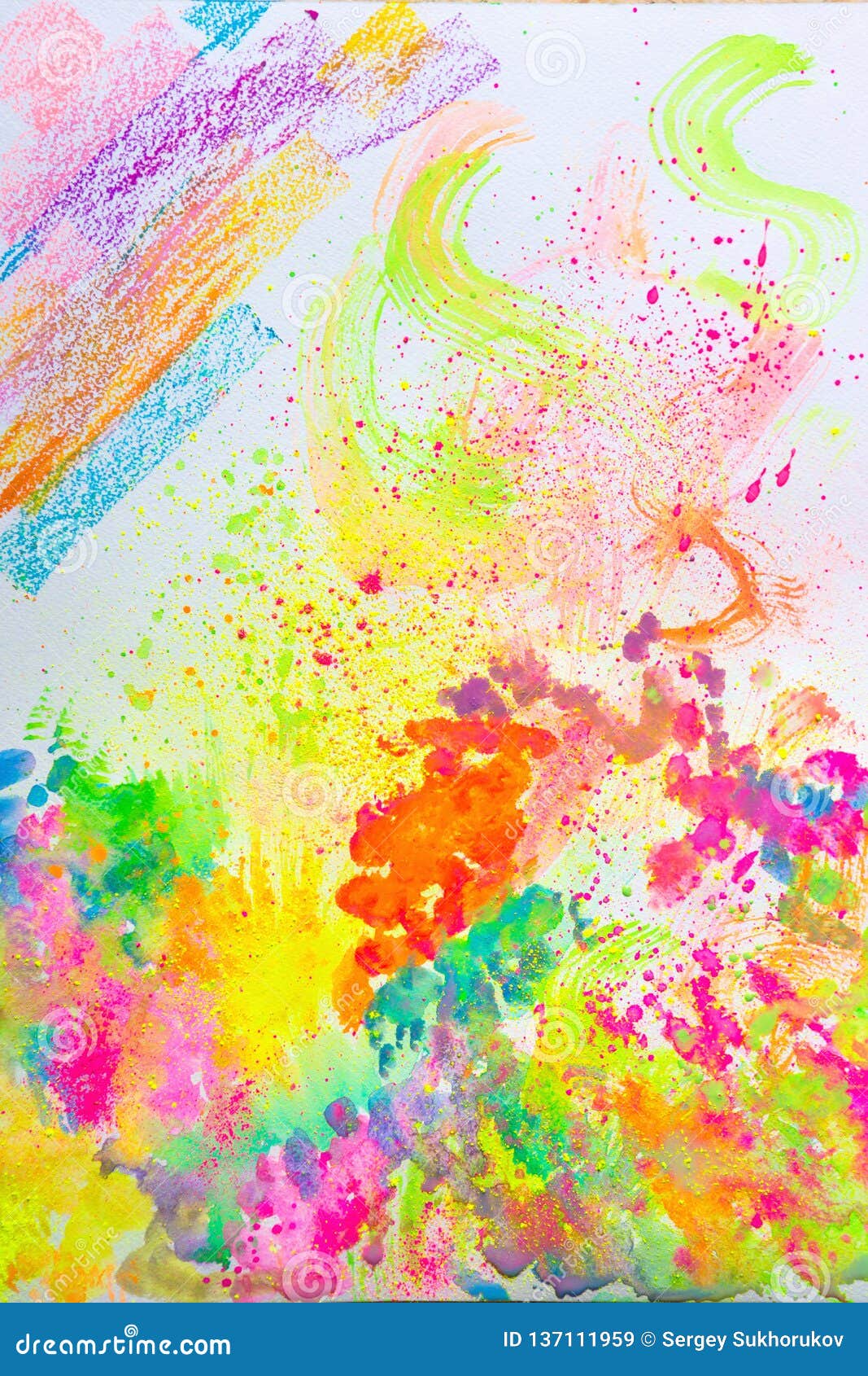 Fine Colorful Creative Abstract Art Stock Image - Image of background ...