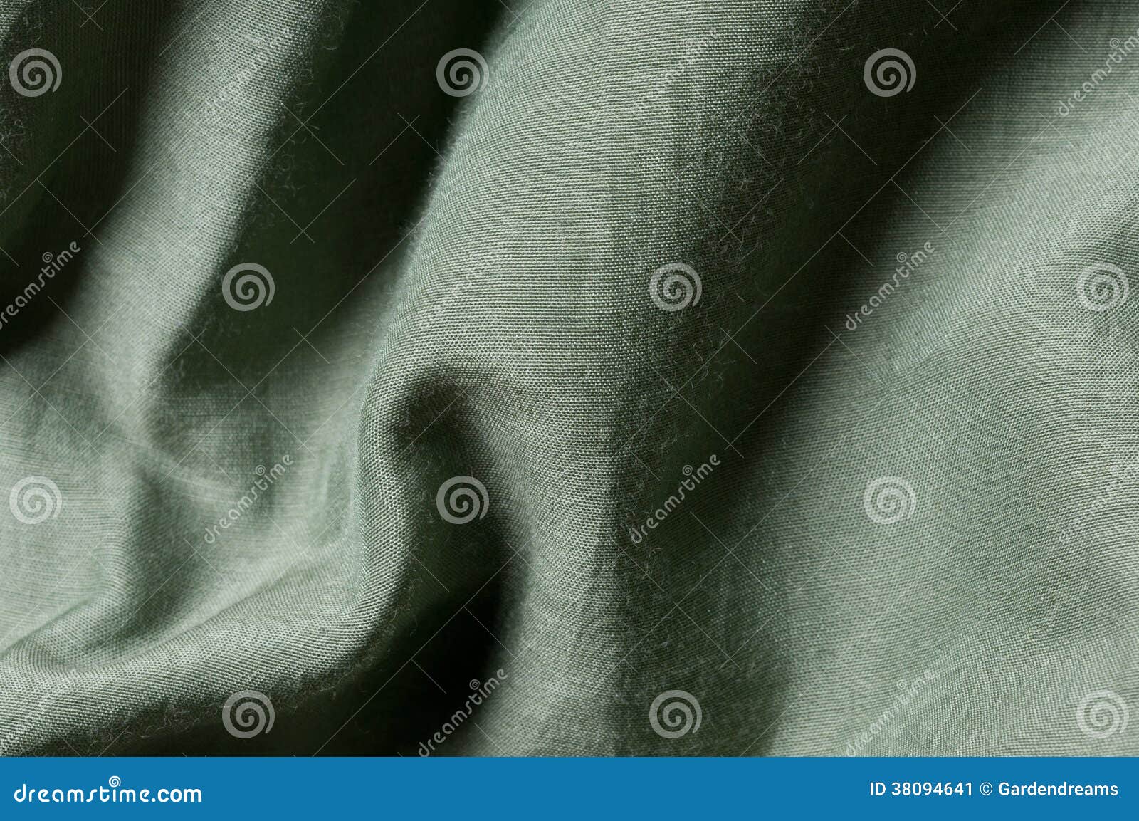 Fine Cotton Cloth Moss Green Stock Image - Image of structure, dress ...