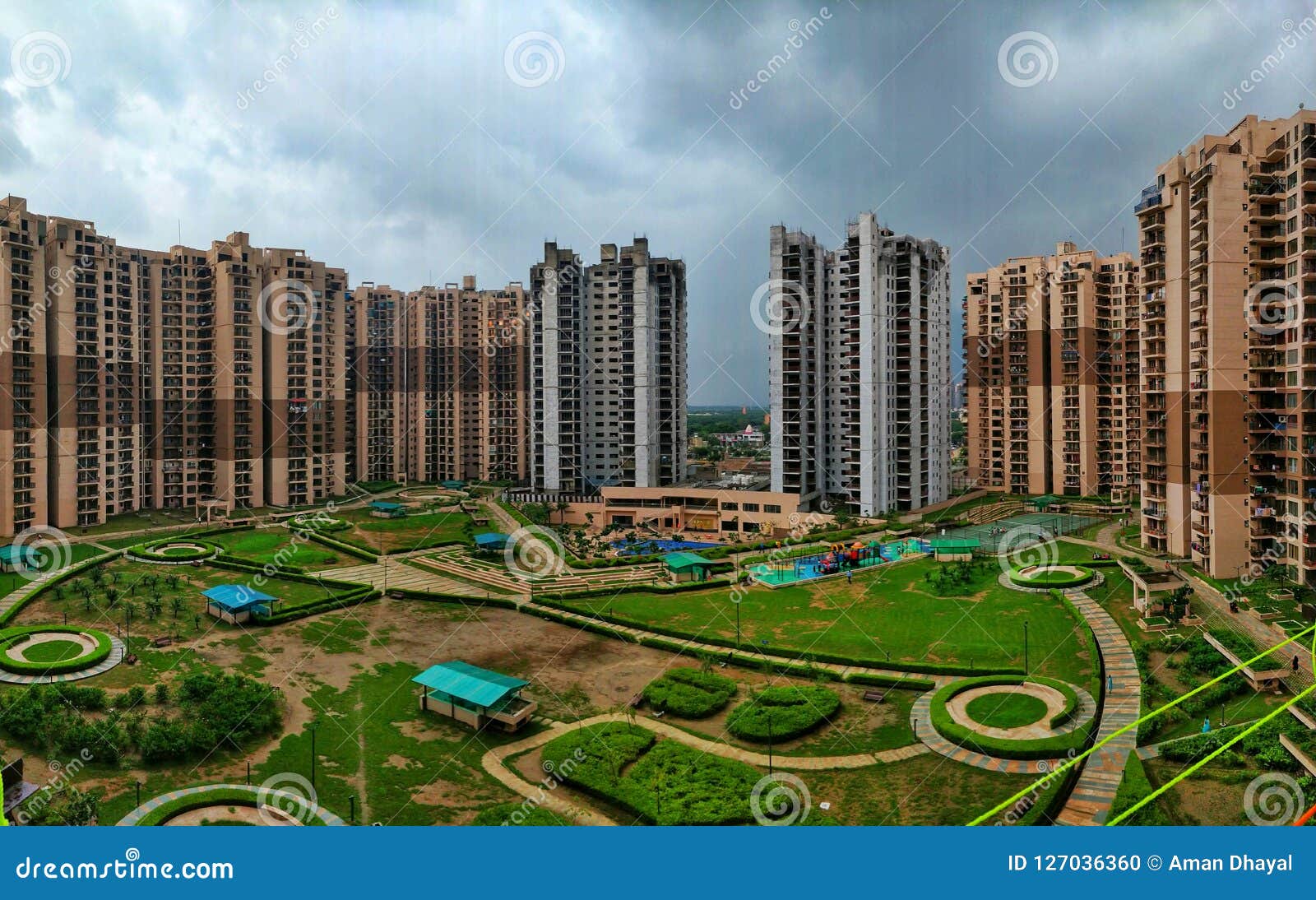 Fine day at noida stock photo. Image of sector, fine - 127036360