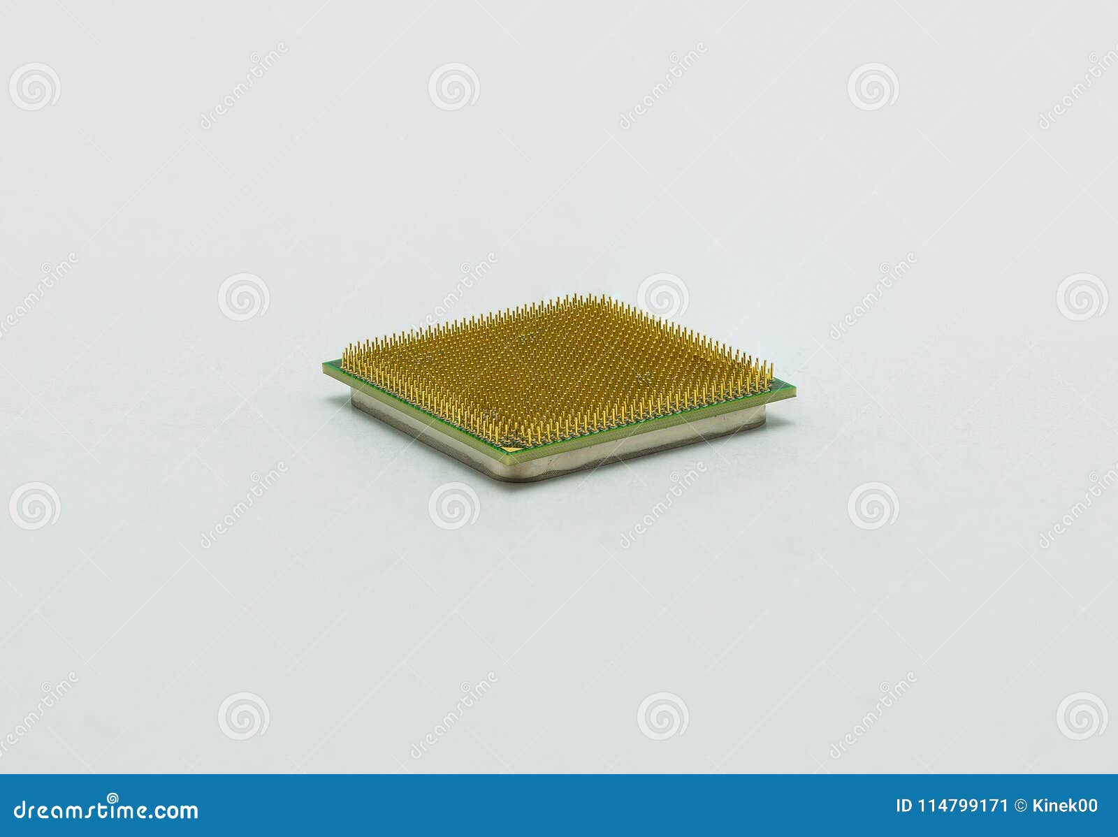 Fine Del CPU Del Microprocessore Del Computer Su, Su Fondo Bianco Con ...