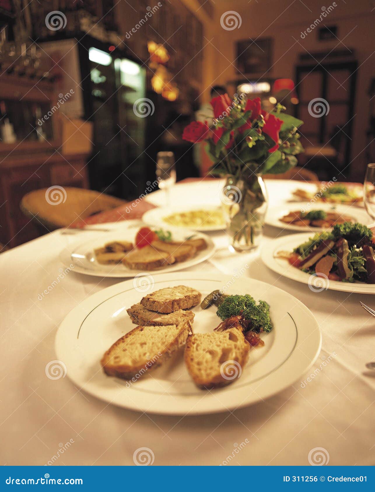 Fine Dining 7 stock photo. Image of fork, bread, romantic - 311256