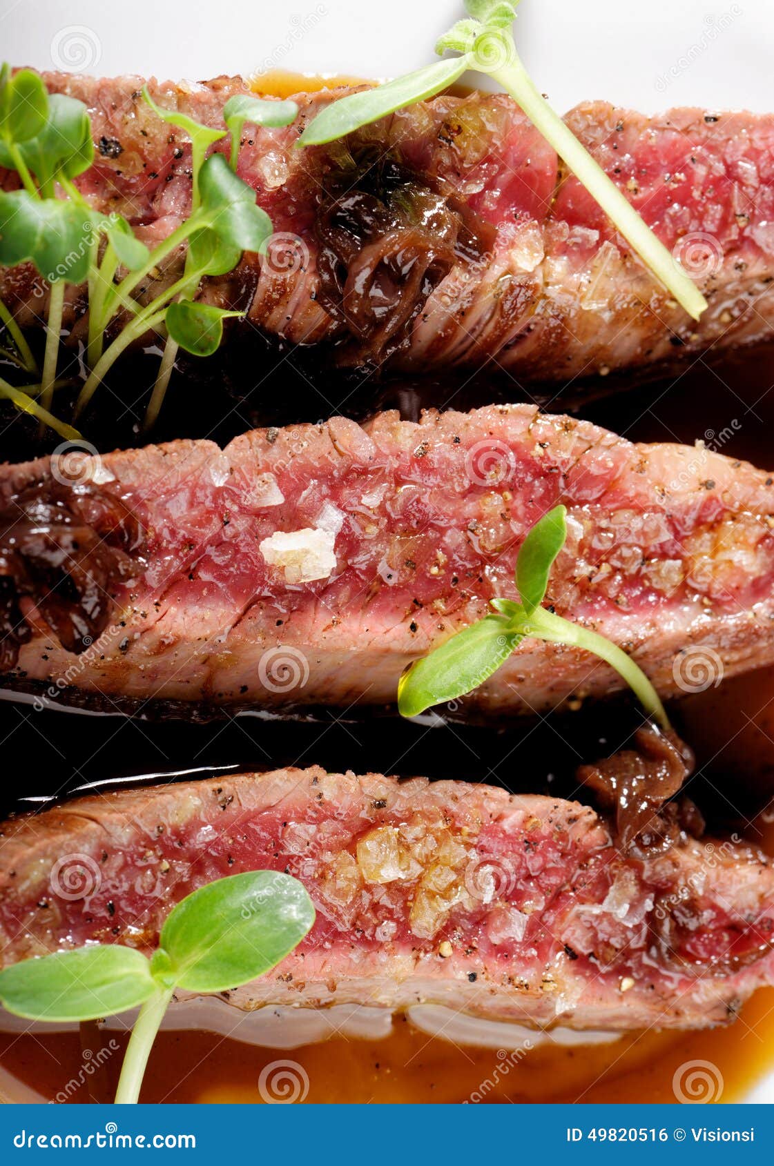 Fine Dining, Angus Beef Steak Fillets with Roasted Tomato Stock Photo ...